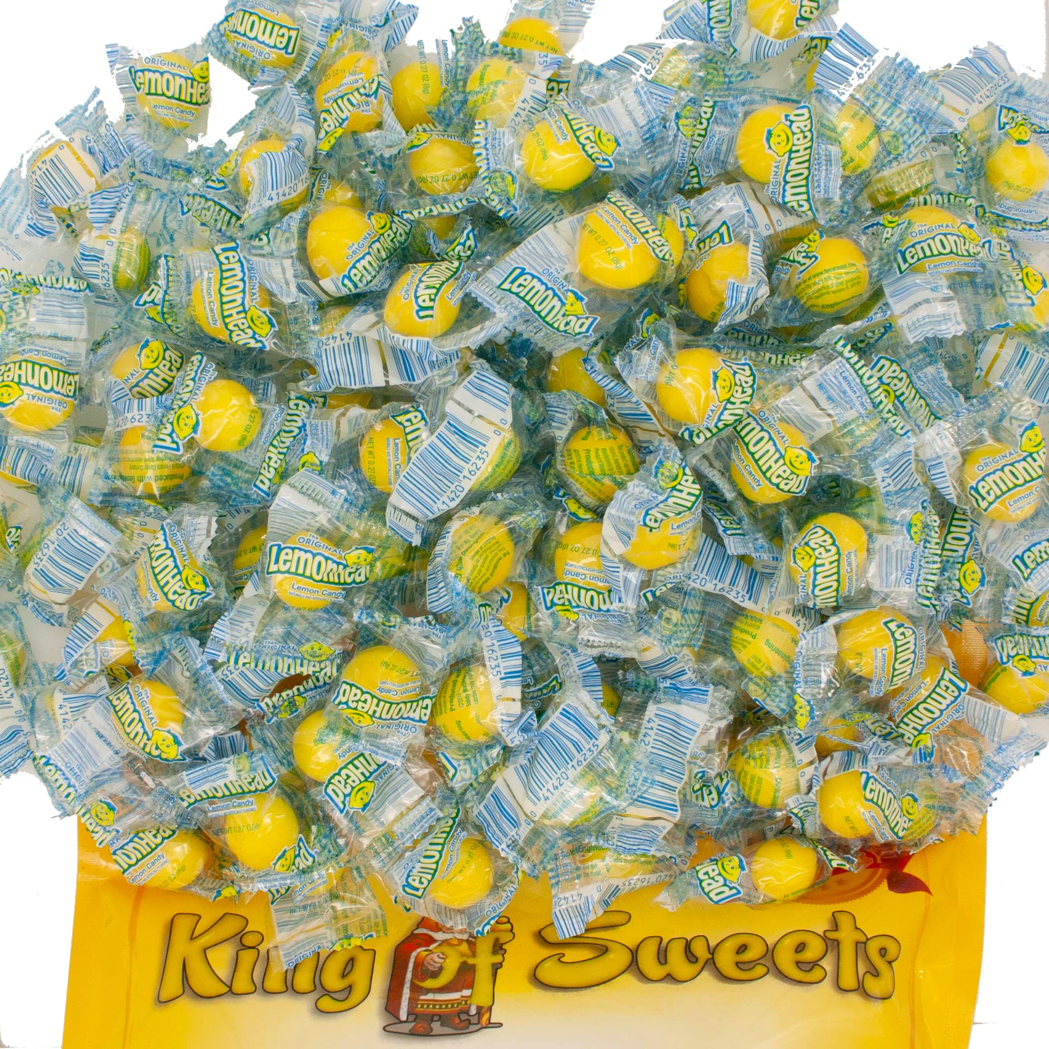 Amazon.com : Lemonheads 5 Pounds Bag Individually Wrapped Hard Lemon ...