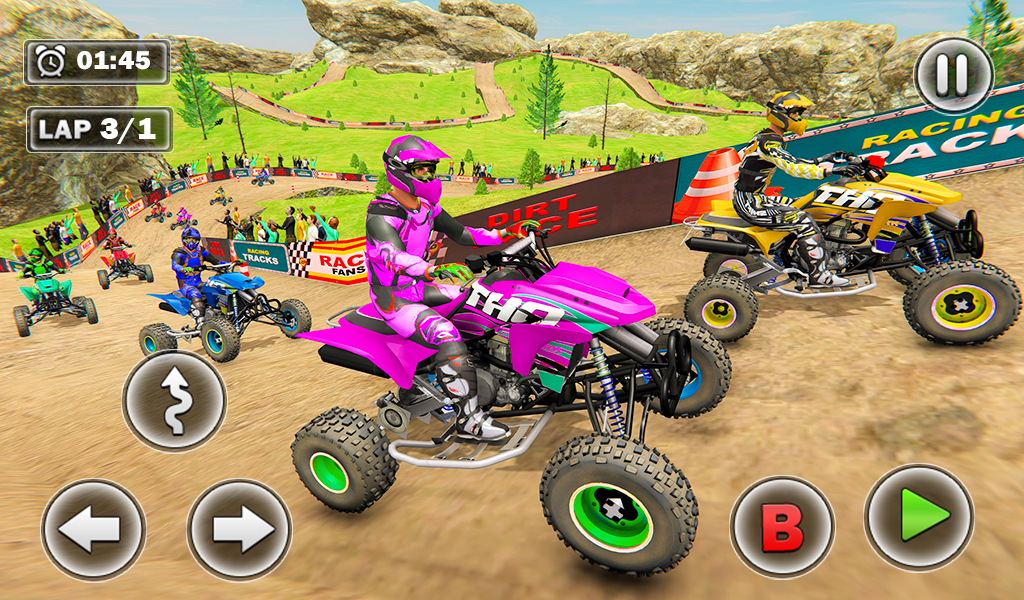 Dirt Track Racing Quad Bike ATV Hill Racing Games Free For Kids - App ...