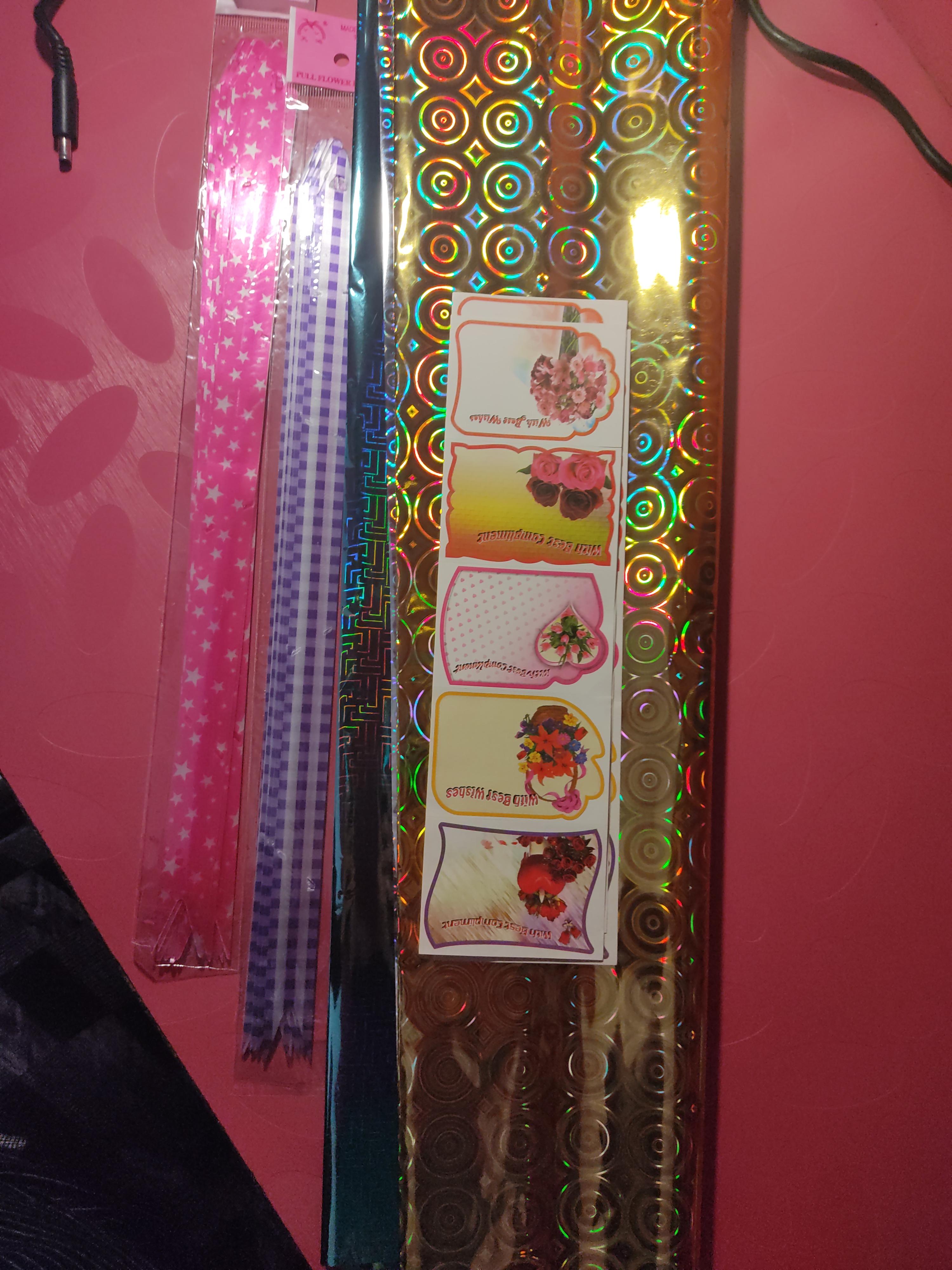 E Shopping Glossy Plastic Gift Wrappers, Wrapping Paper Coloured ...