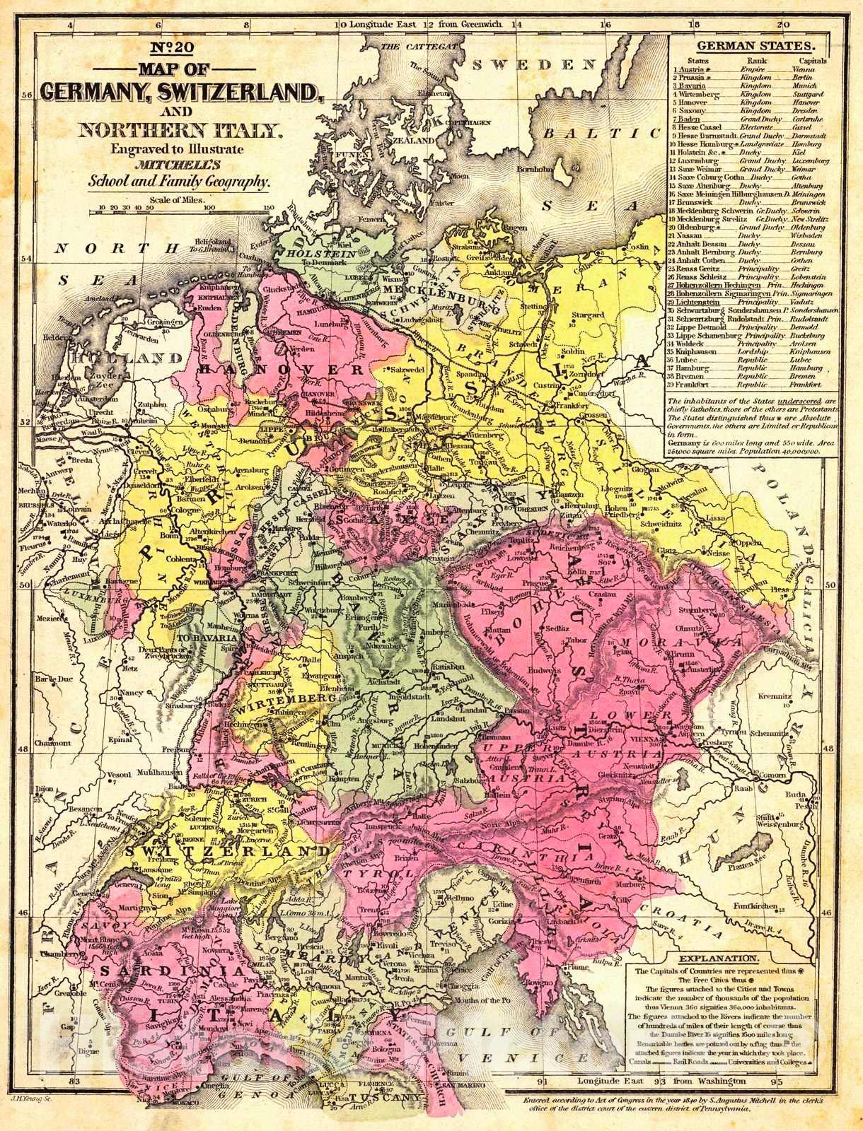 Map Of Switzerland And Germany And Italy With Cities Section 3