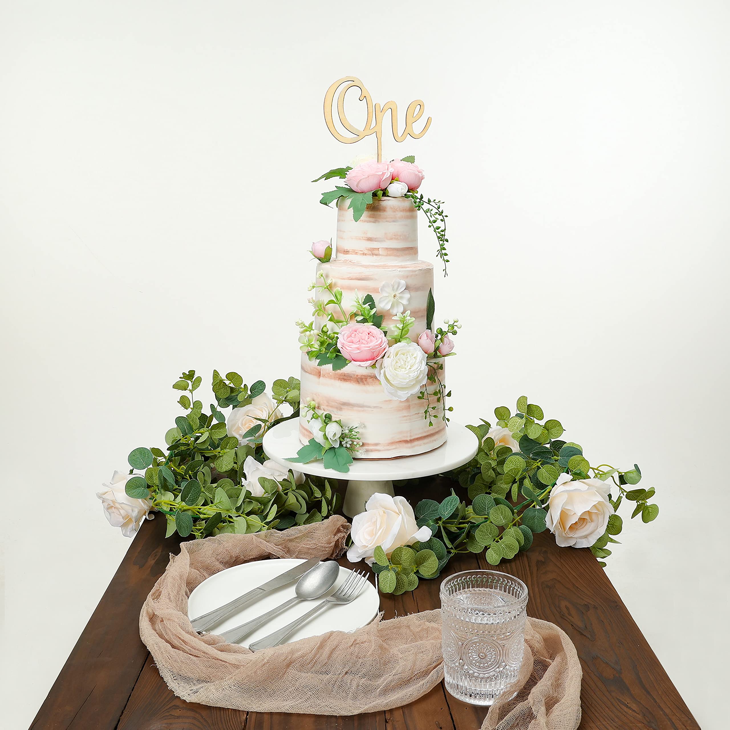 Buy Cake Topper One Year Old One Cake Topper -Rustic Wood Cake Topper ...