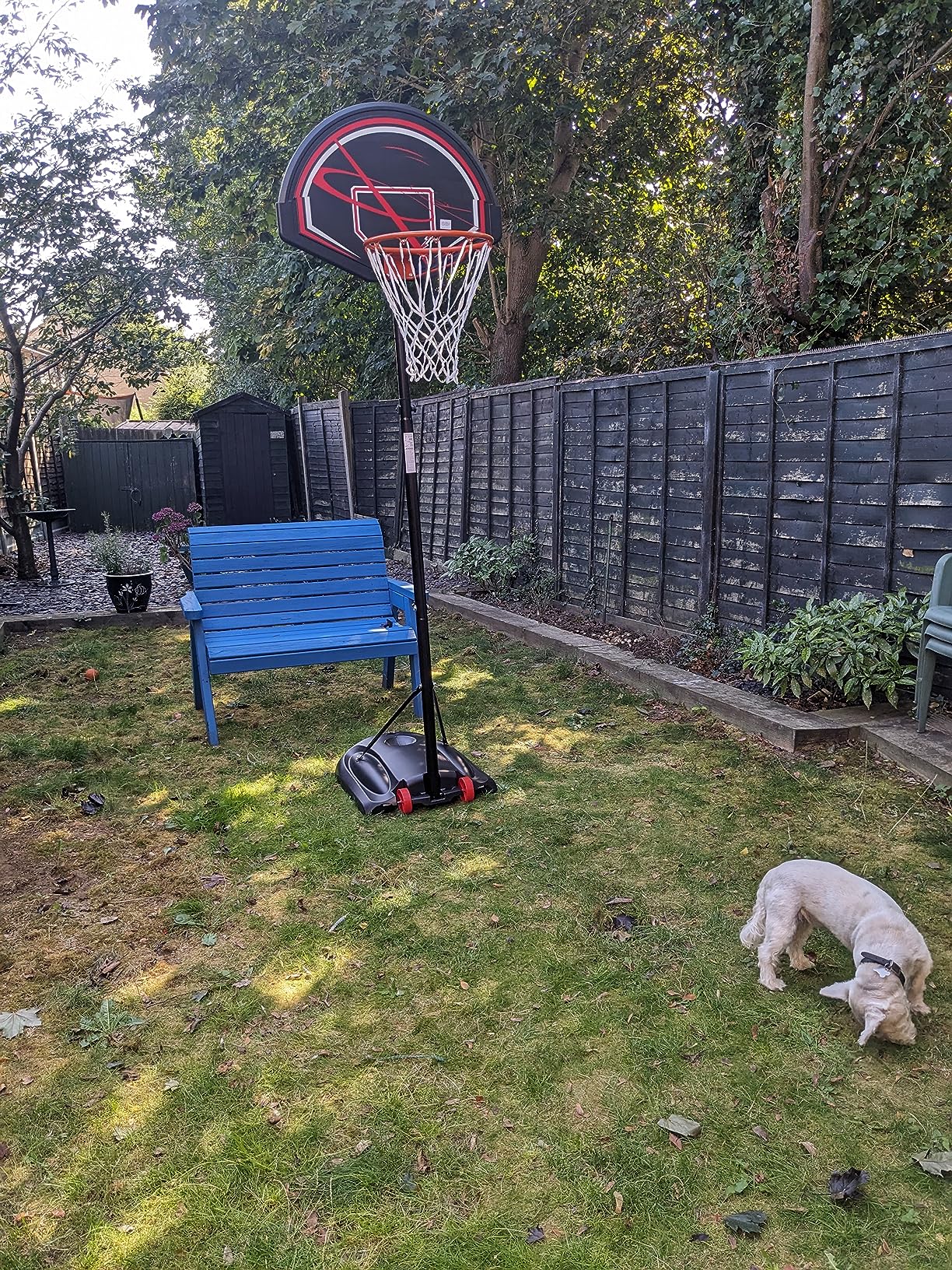 Yaheetech Portable Basketball Hoop, Height Adjustable Basketball Stand ...