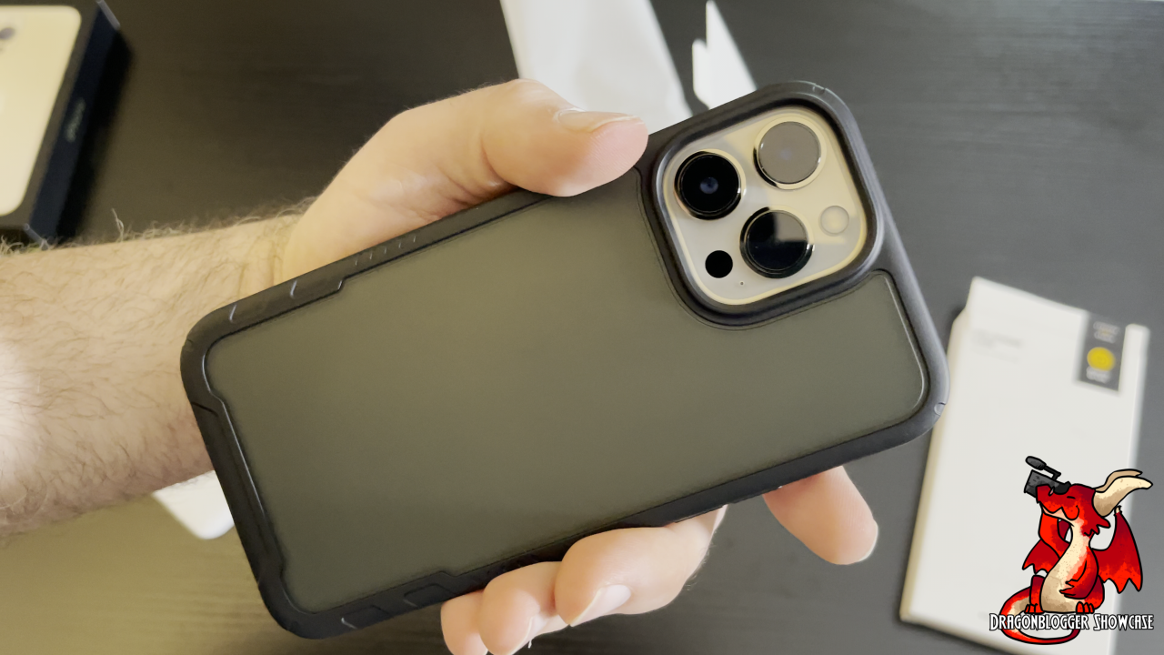 Watch Showcasing Humixx Shockproof Black iPhone 13 Pro Max Case on ...