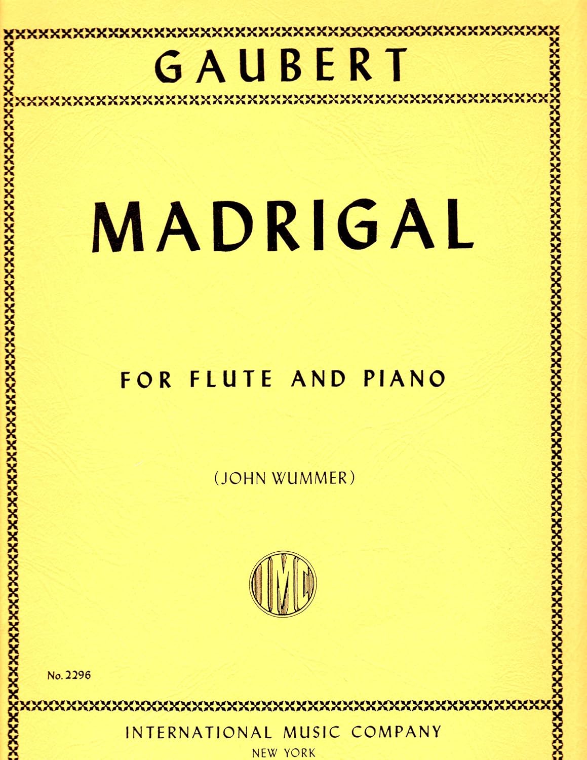 Gaubert: Madrigal - Flute: Philippe Gaubert, John Wummer: Amazon.com: Books