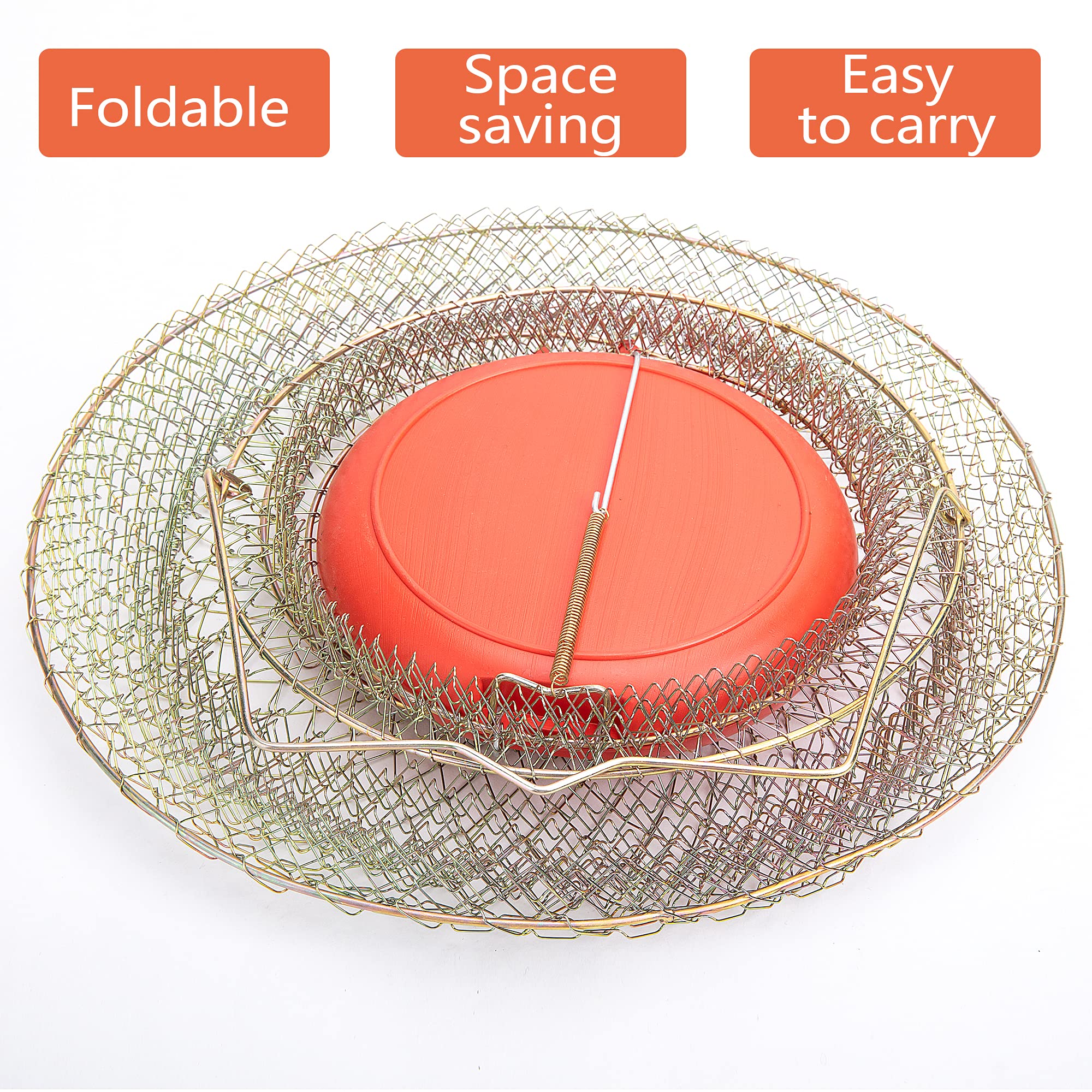Snapklik.com : Codree Floatable Galvanized Steel Wire Fish Basket ...
