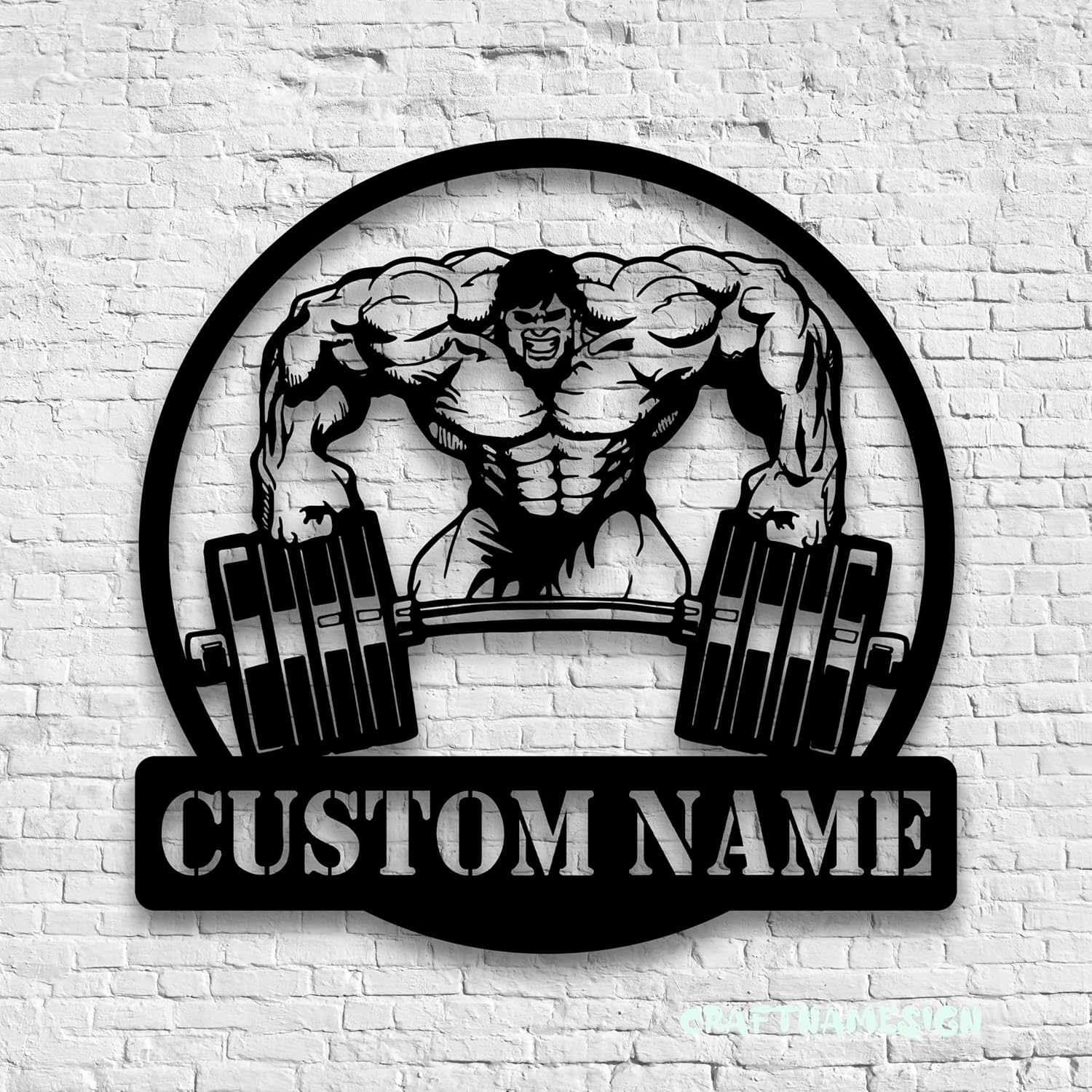 Custom Powerlifting Workout Metal Wall Art, Personalized Deadlift ...