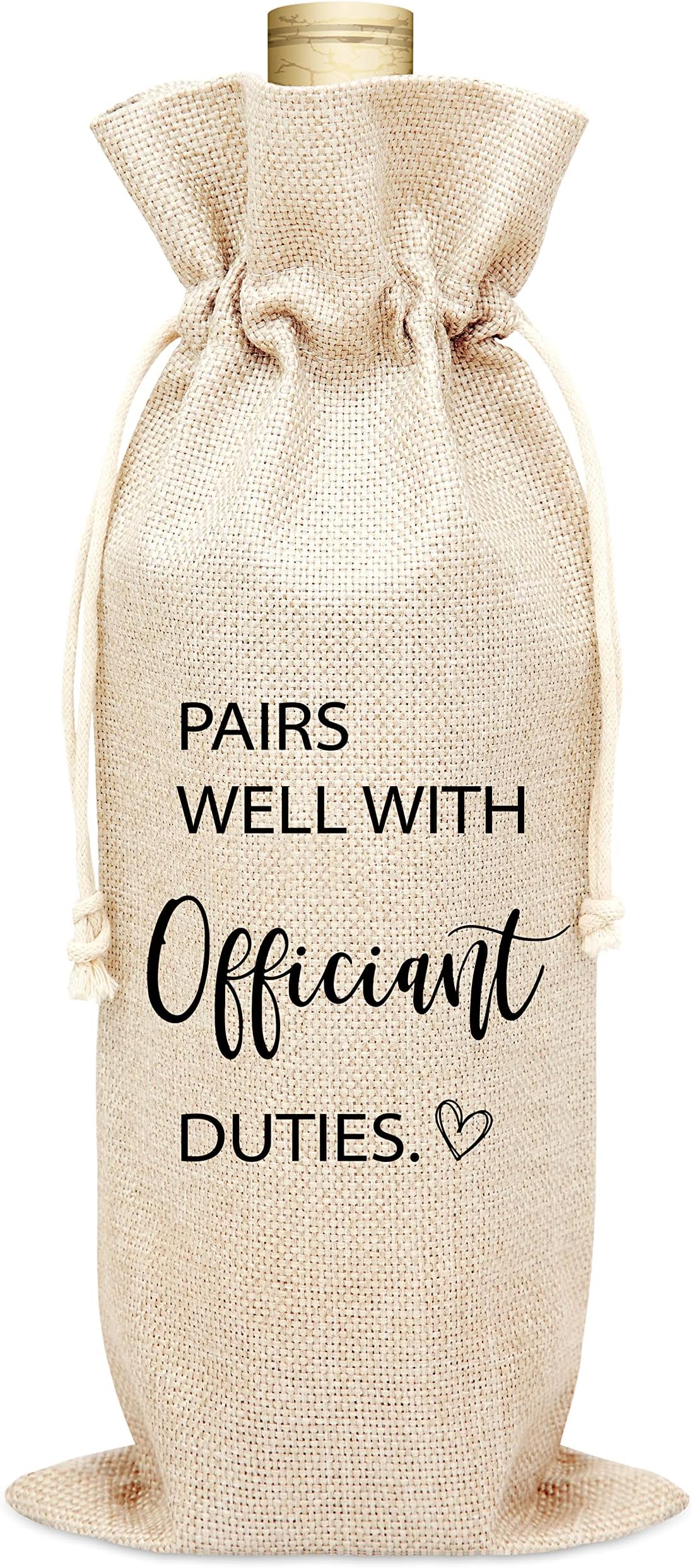 Amazon.com: Socive Wedding Wine Bag, Officiant Wine Bag, Officiant Wine ...