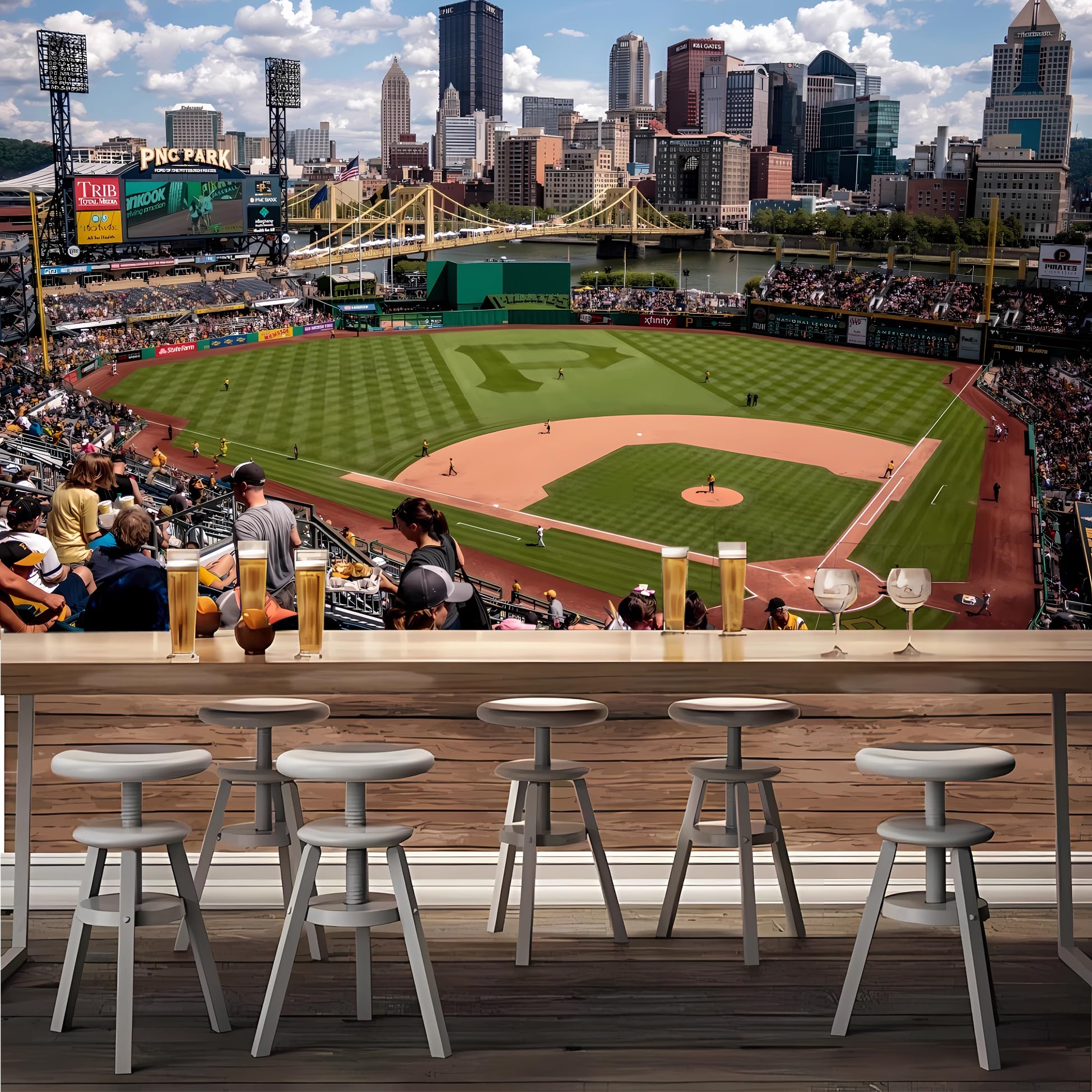 Baseball Stadium Wallpaper Murals