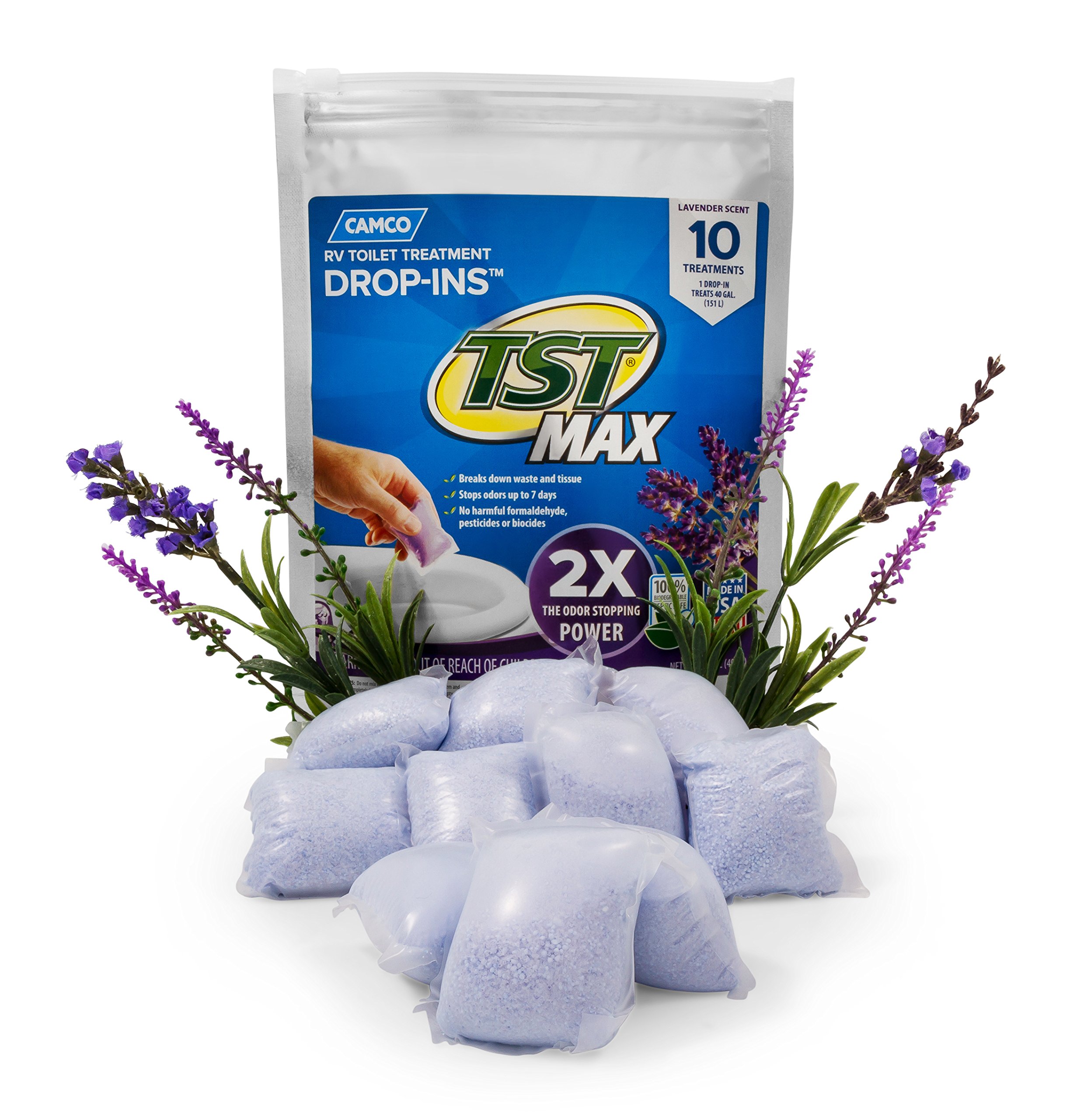 Snapklik.com : Camco TST MAX RV Toilet Treatment Drop-INsControl ...