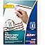 Amazon.com : Avery 14433 Easy Peel White Label Tab Dividers 8-Tab 4/Pk ...