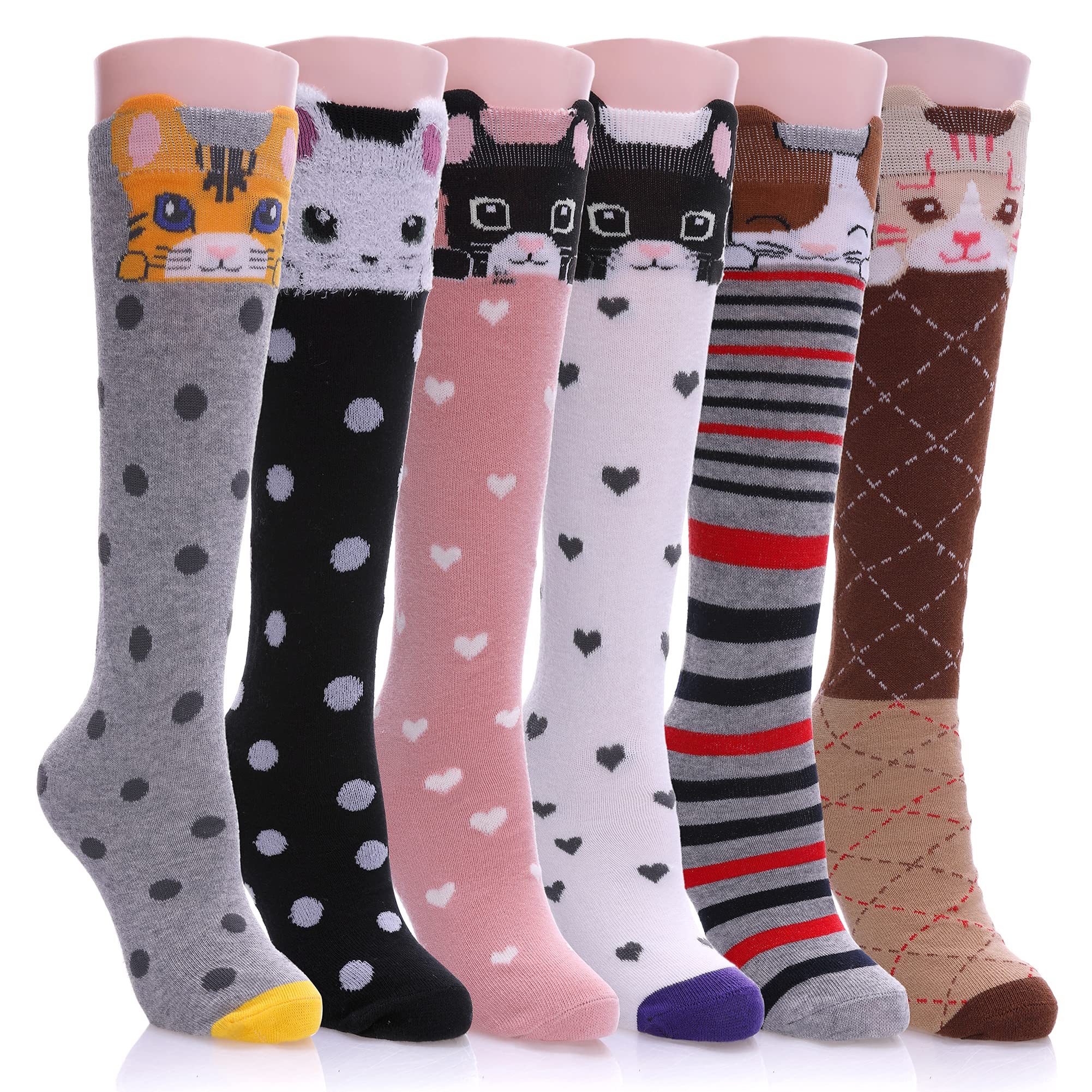 Snapklik.com : SDBING 3-12 Years Old Girls Knee High Socks Kids Cute ...