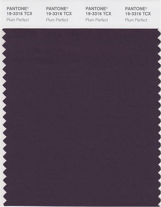 PANTONE Smart 19-3316X Color Swatch Card, Plum Perfect - Wall Decor ...