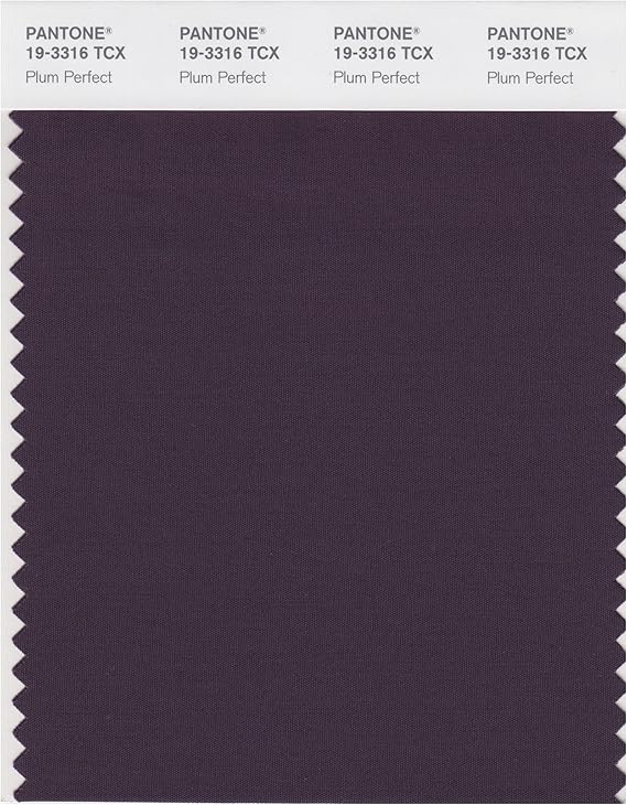 PANTONE Smart 19-3316X Color Swatch Card, Plum Perfect - Wall Decor ...