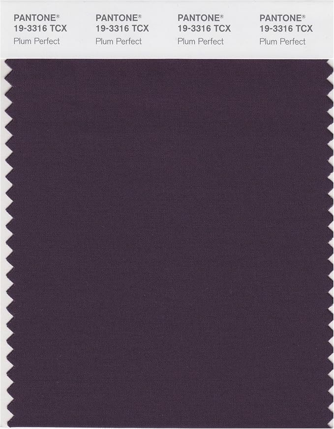 PANTONE Smart 19-3316X Color Swatch Card, Plum Perfect - Wall Decor ...