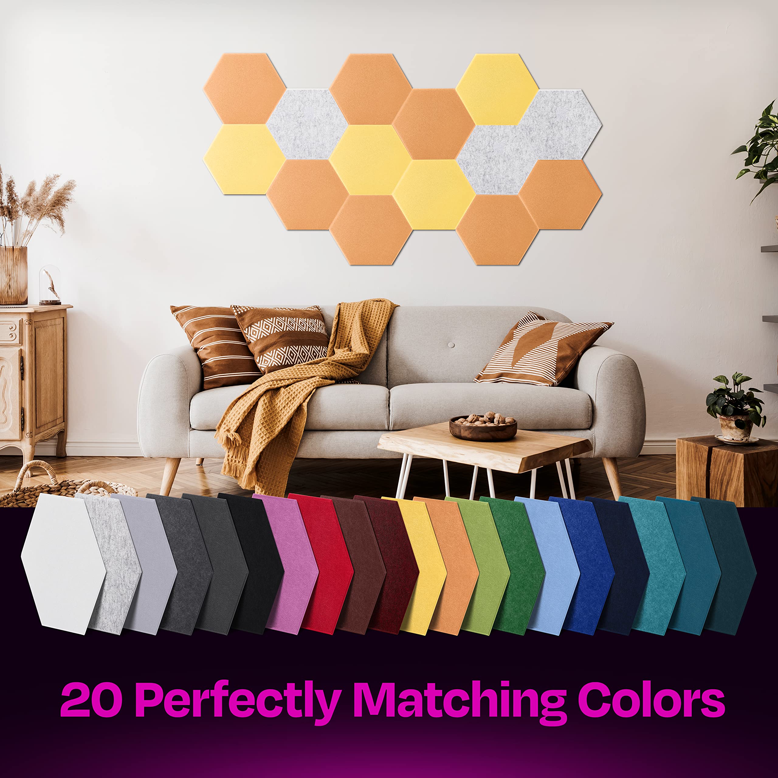 Snapklik.com : Ekkogo Acoustic Panels 12-Pack Soundproof Wall Panels ...