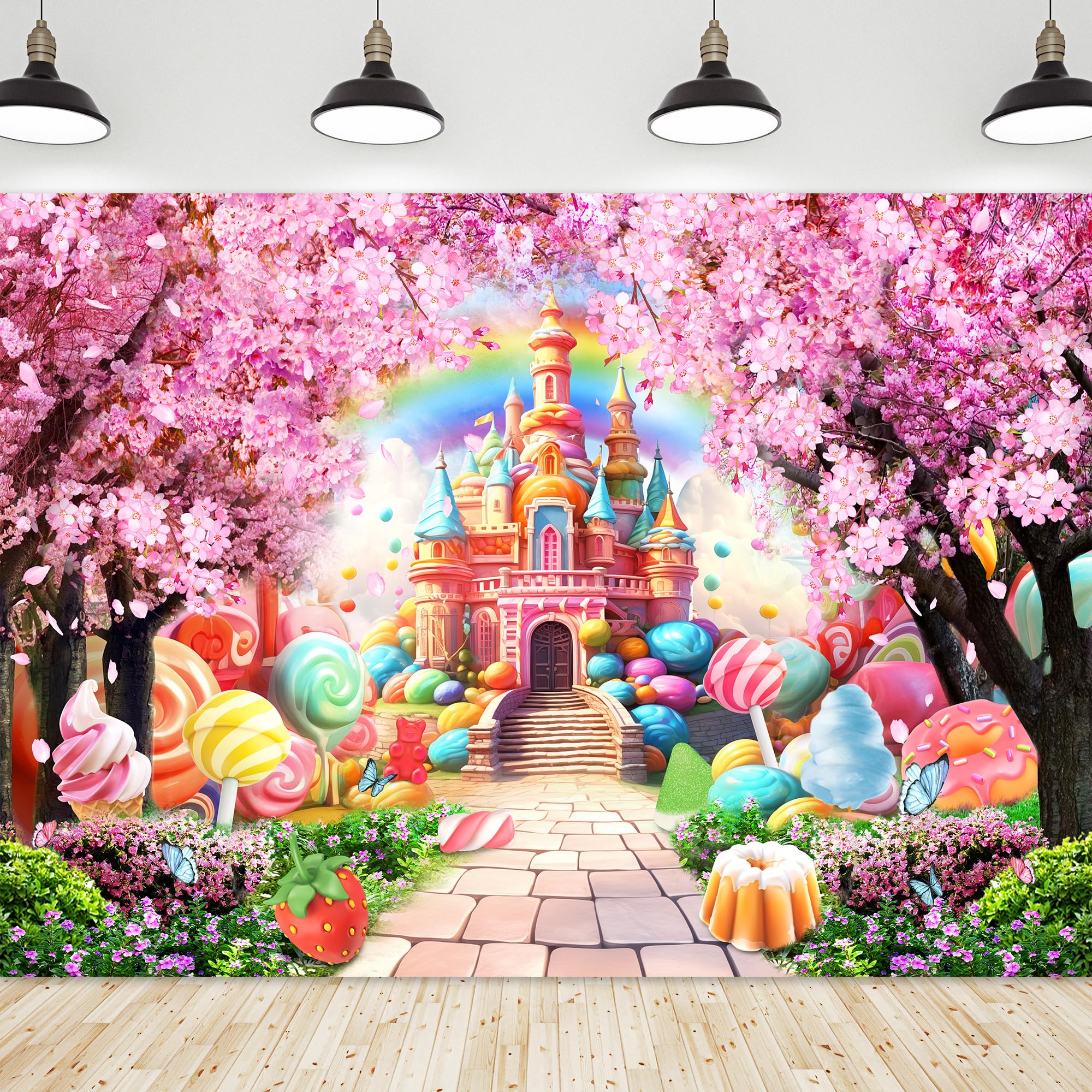 Candyland Castle Wallpaper Candy Land PNG, Vector, PSD, And Clipart