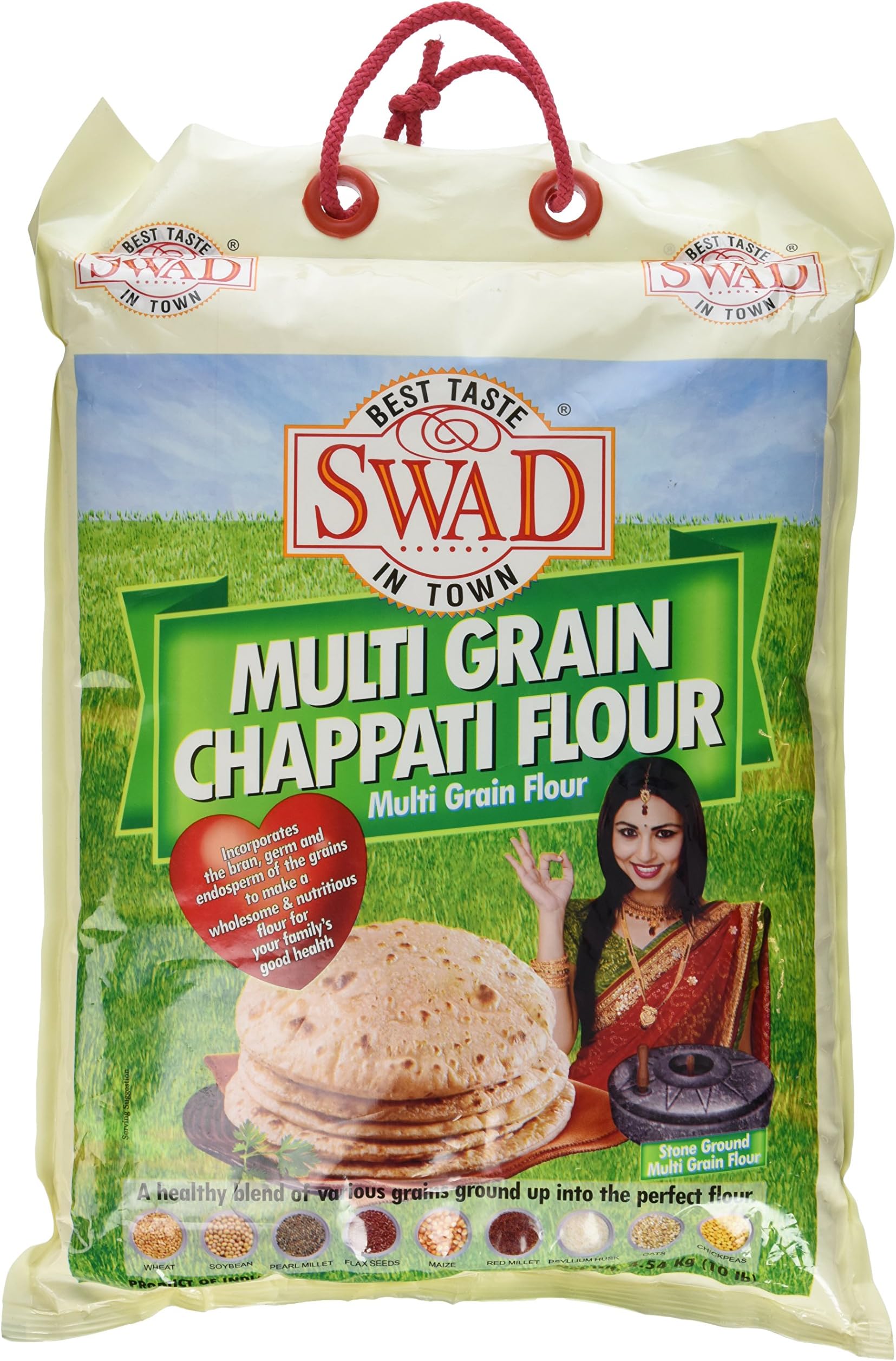 Amazon.com : Swarna Fresh Chakki Atta Stone Ground, 20 Pound : Wheat ...