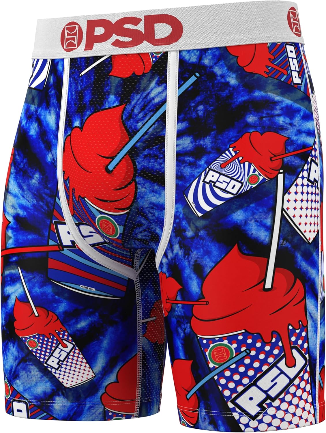 PSD Men's Boxer Briefs - Slurp, 7 Inch Inseam, Moisture-Wicking, 4-Way ...