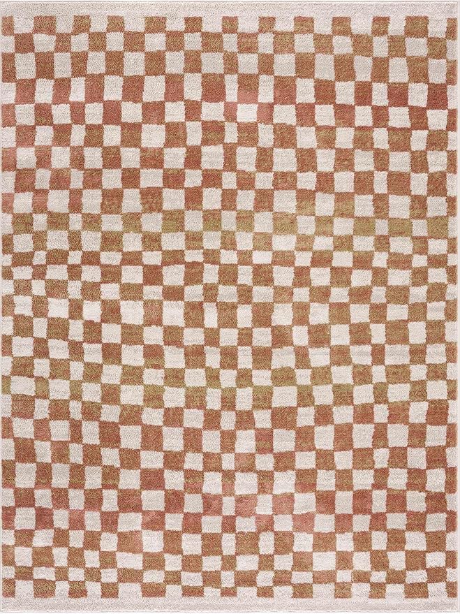 Amazon.com: BoutiqueRugs Benjy Modern Checkered Area Rug - Contemporary ...
