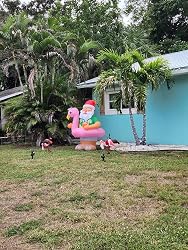 Amazon.com: Wabolay Christmas Inflatable Santa Claus Outdoor ...