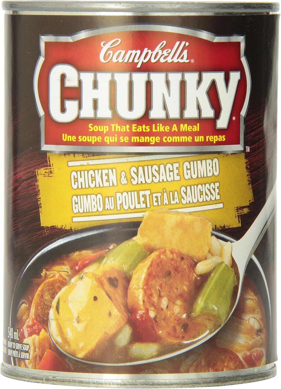 Campbell's Chunky Chicken And Sausage Gumbo, 540ml, 24-Count : Amazon ...