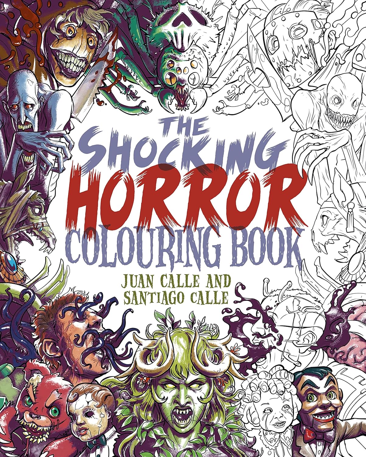The Shocking Horror Colouring Book (Arcturus Horror Colouring) : Calle ...