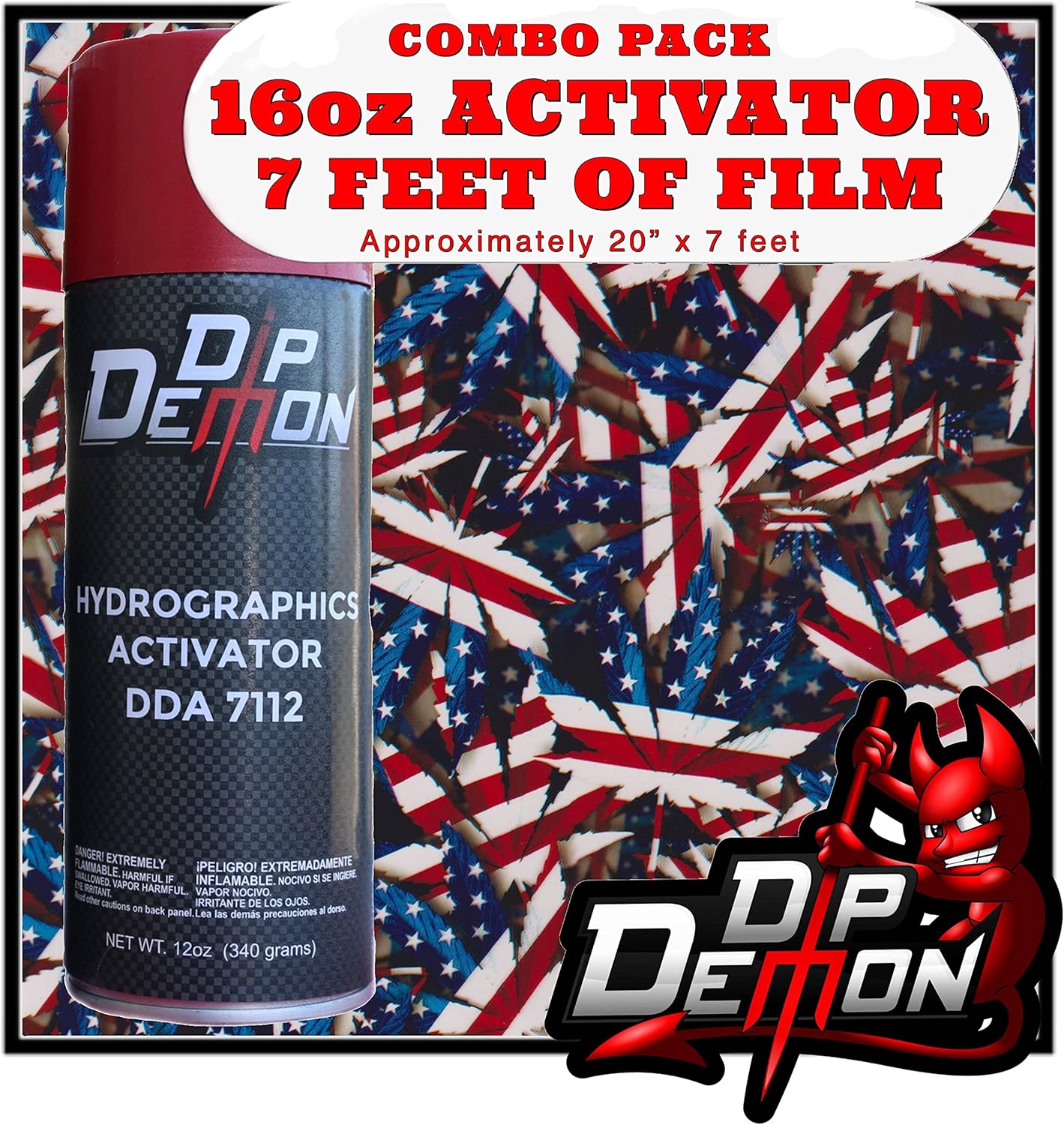 Amazon.com: Hydrographic Film Activator Combo Kit Marijuana American ...