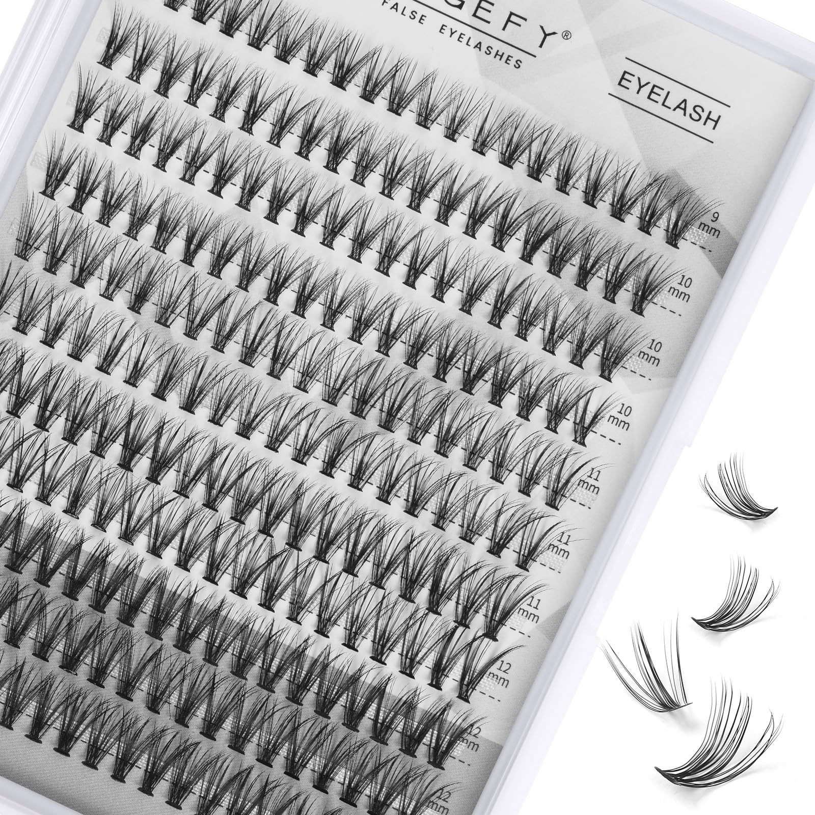 MAGEFY 220 pcs 20D Cluster Lashes 0.07C Lash Clusters 9-13mm Individual ...