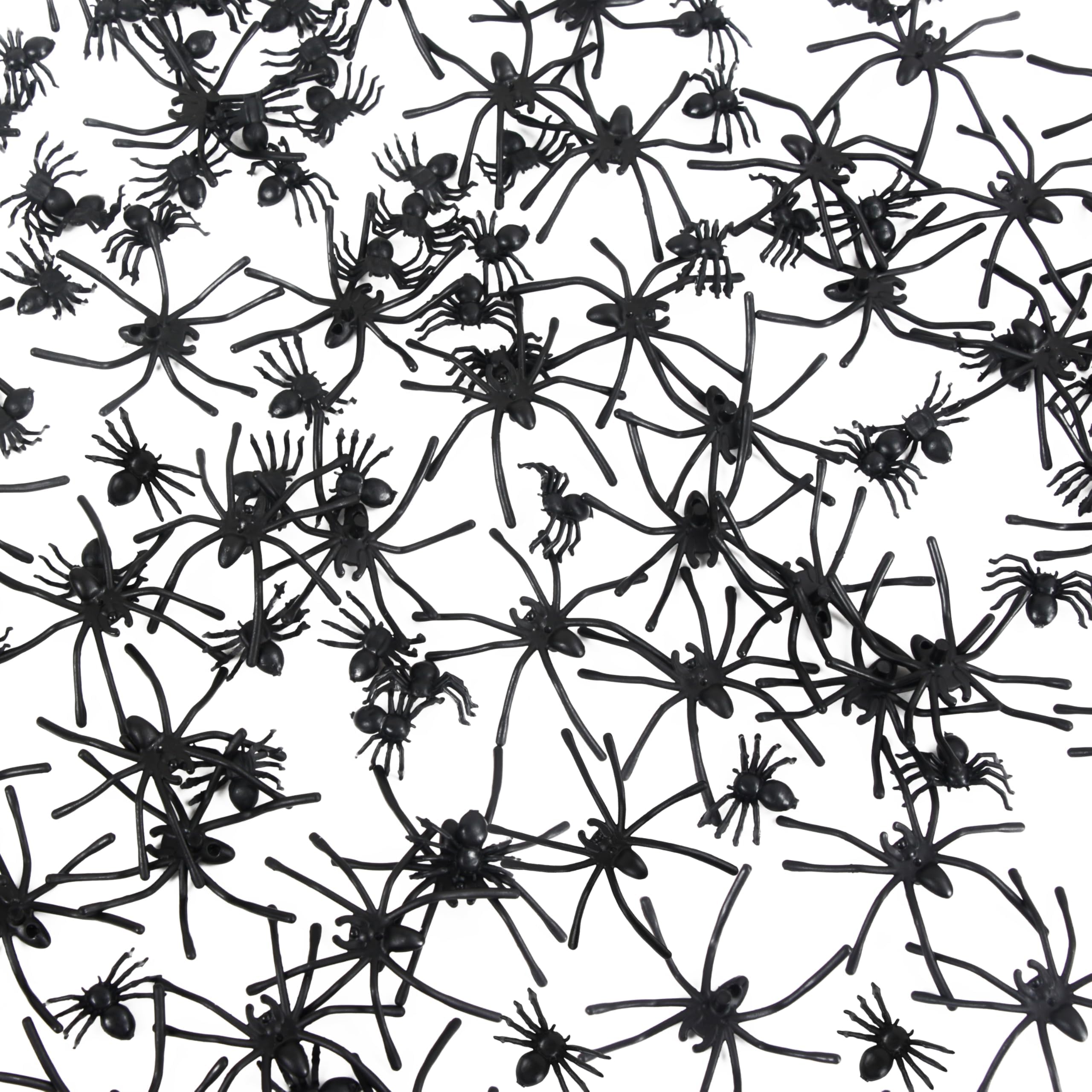 Amazon.com: OCTERIC 160 Pcs Halloween Realistic Plastic Spiders Bulk ...