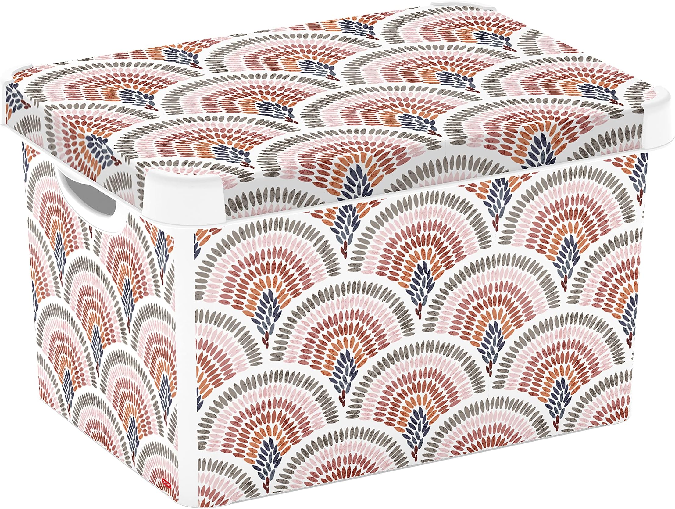 Curver "Infinity Box With Lid/Dot Pattern, White, 35 x 25 x 10 cm ...