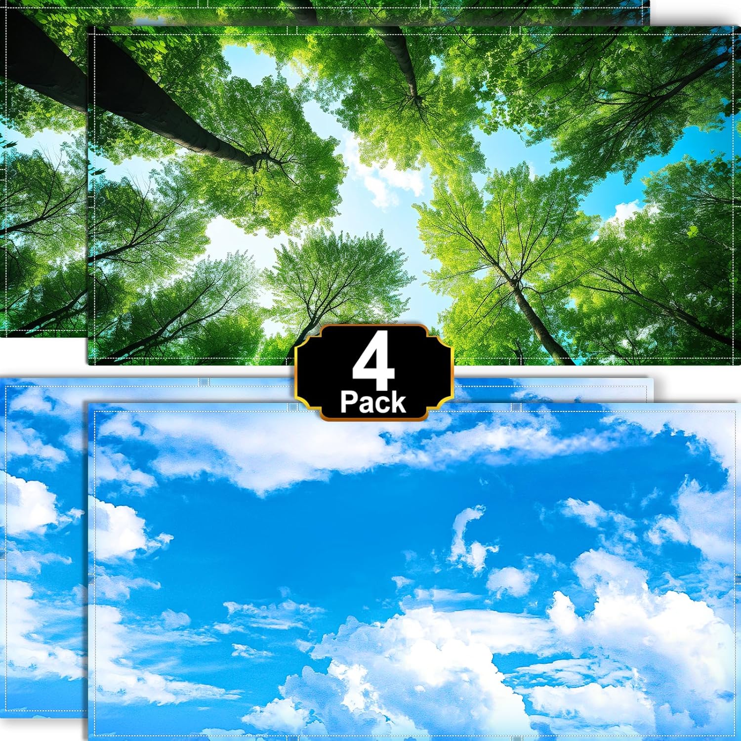 Amazon.com: Aheroi 4-Pack Fluorescent Magnetic Light Covers - Mix Light ...