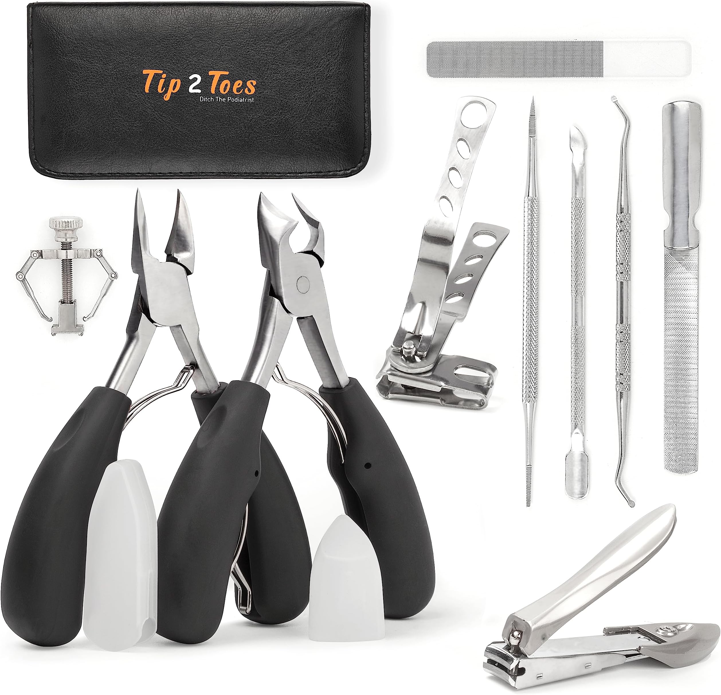 Amazon.com: TIP2TOES 10 Pcs Ingrown Toenail Clippers for Seniors Thick ...