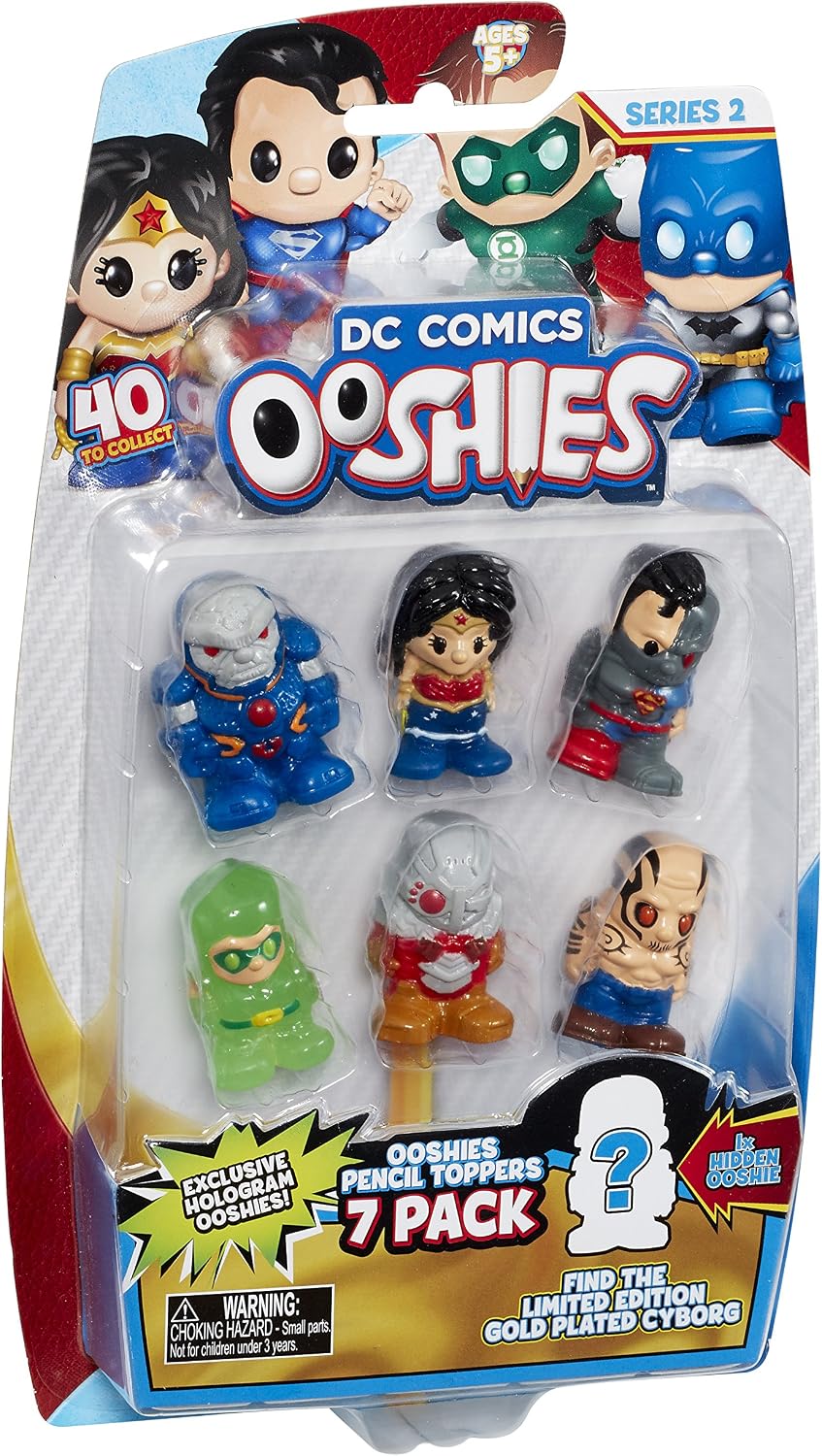 Ooshies 76613 DC Comics Collectible Figurine, Pack of 7, Assorted ...