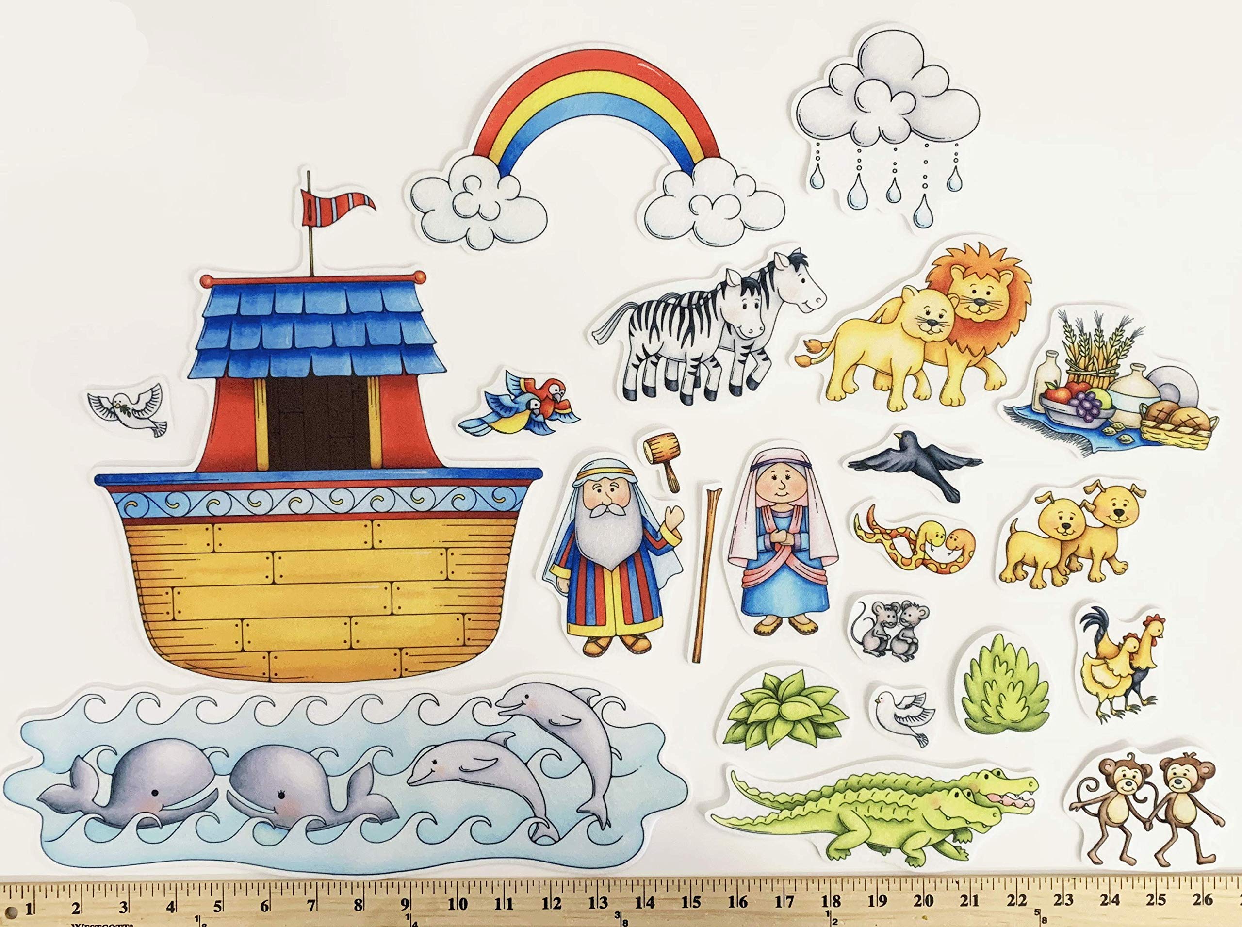 Snapklik.com : Noahs Ark Basic Felt Set For Bible Flannel Board Stories ...