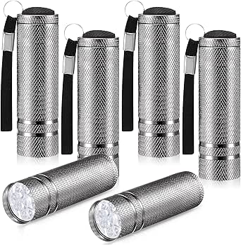 Tujoe 6 Pack Mini Flashlights Bulk, Bright Aluminum Handheld Flash ...