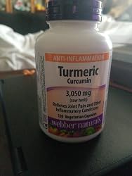 Webber Naturals Turmeric Curcumin, 3,050 mg of Raw Herb, 120 Capsules ...