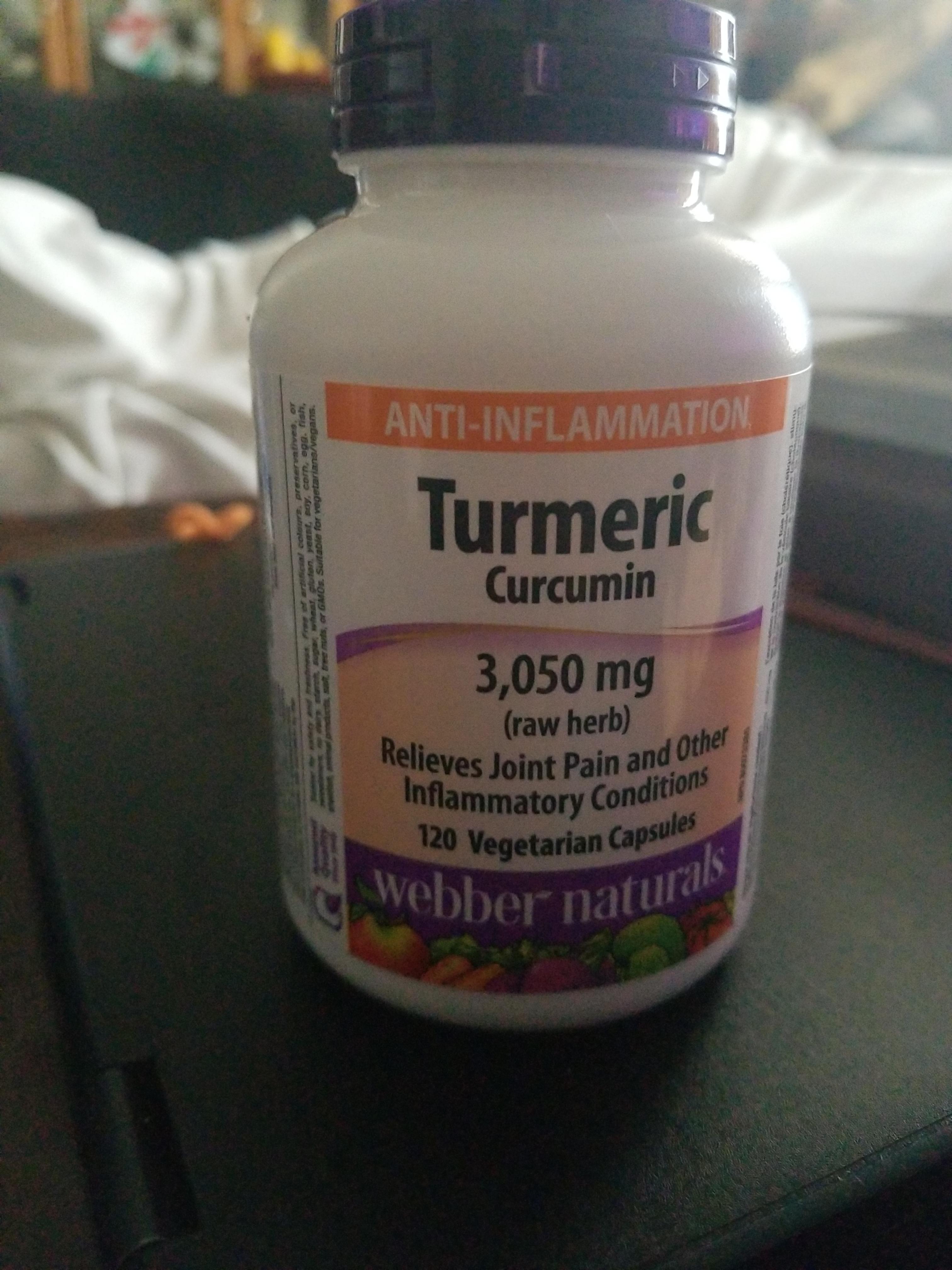Webber Naturals Curcumine de curcuma, 3 050 mg d'herbes crues, 120 ...