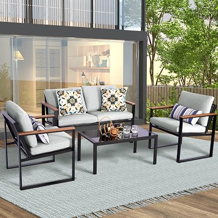 Amazon.com: Sophia & William Extra Large & High Back Patio Furniture ...