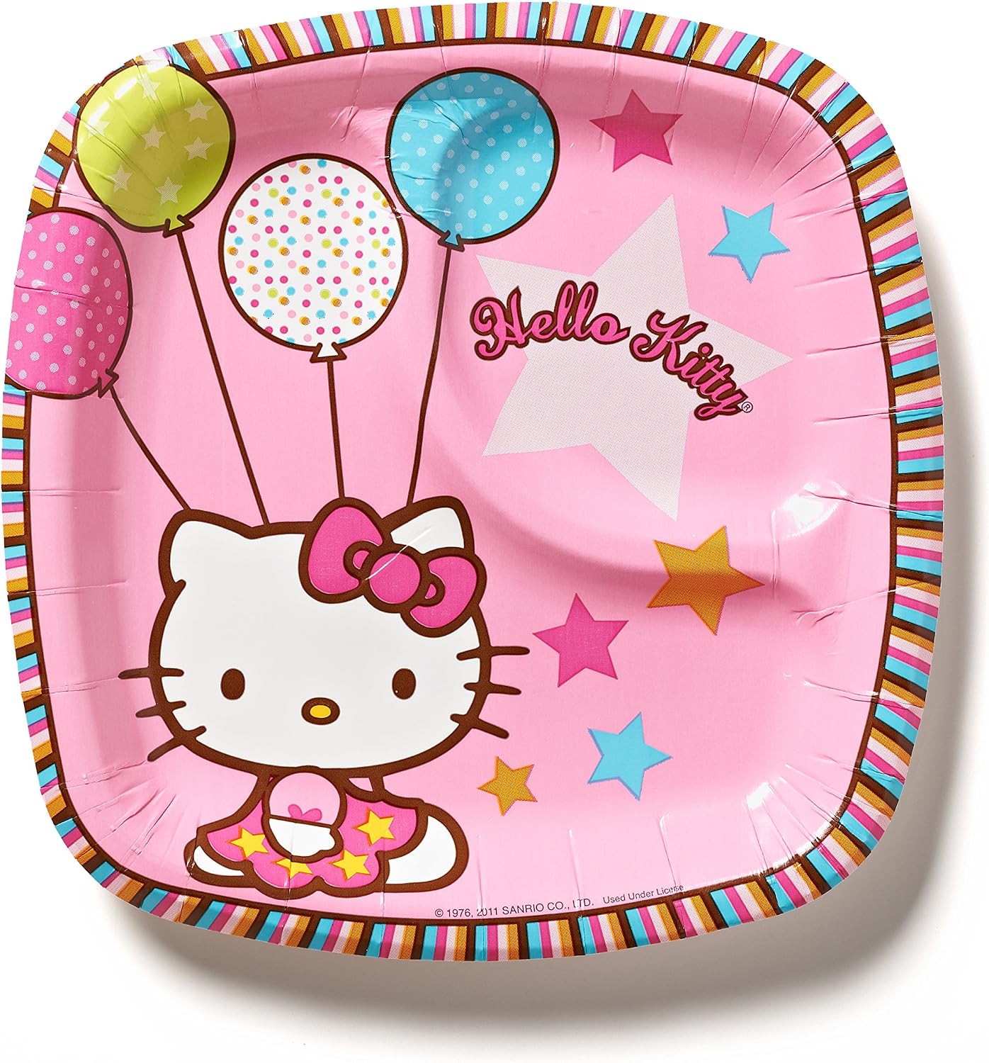 Amazon.com: American Greetings Hello Kitty - Plato cuadrado de 7 ...