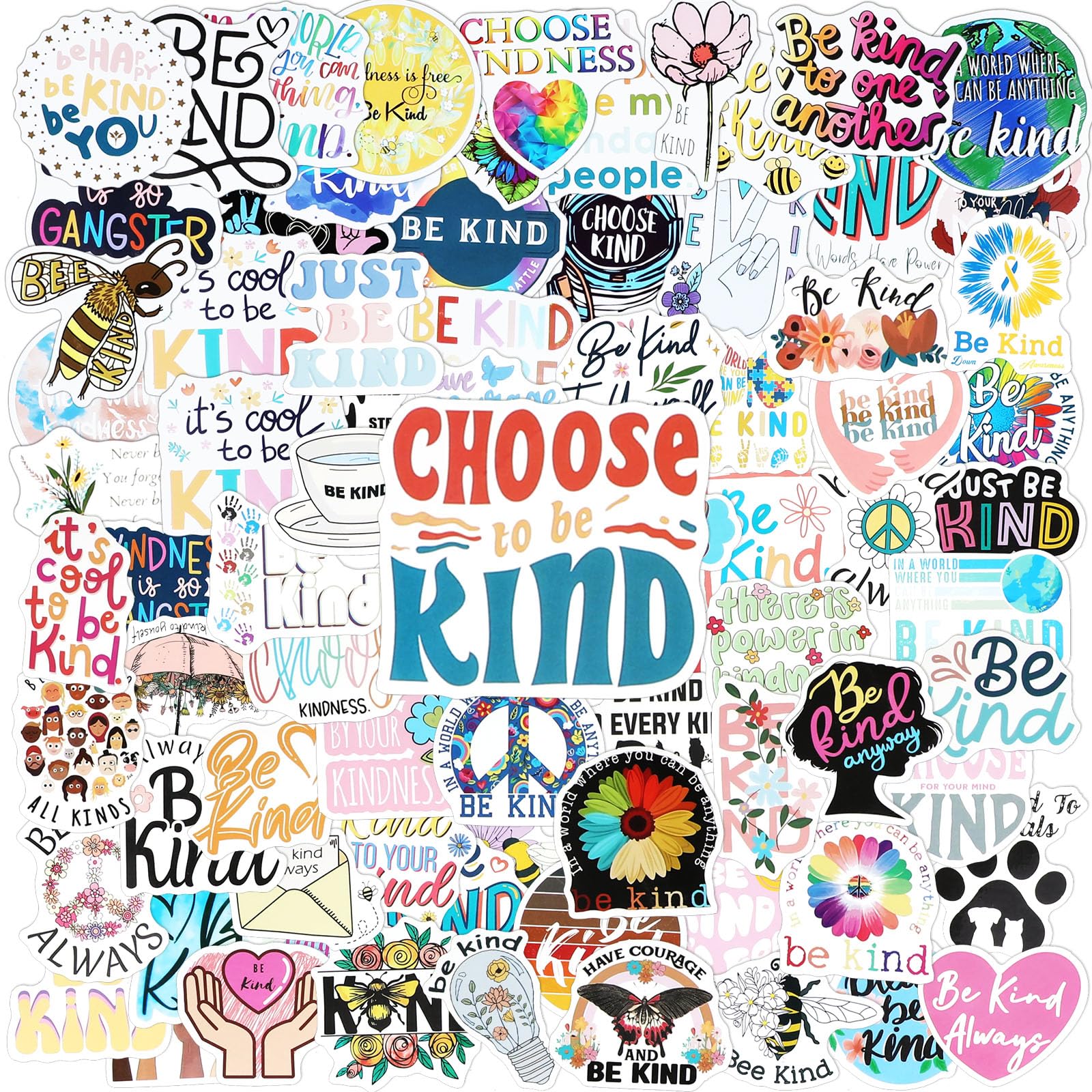 Snapklik.com : Sayglossy 303 Pcs Bulk Kindness Stickers Inspirational ...
