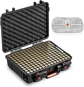 Amazon.com: 150 Rounds Shotgun Shells Case with Desiccant - Travel Safe ...