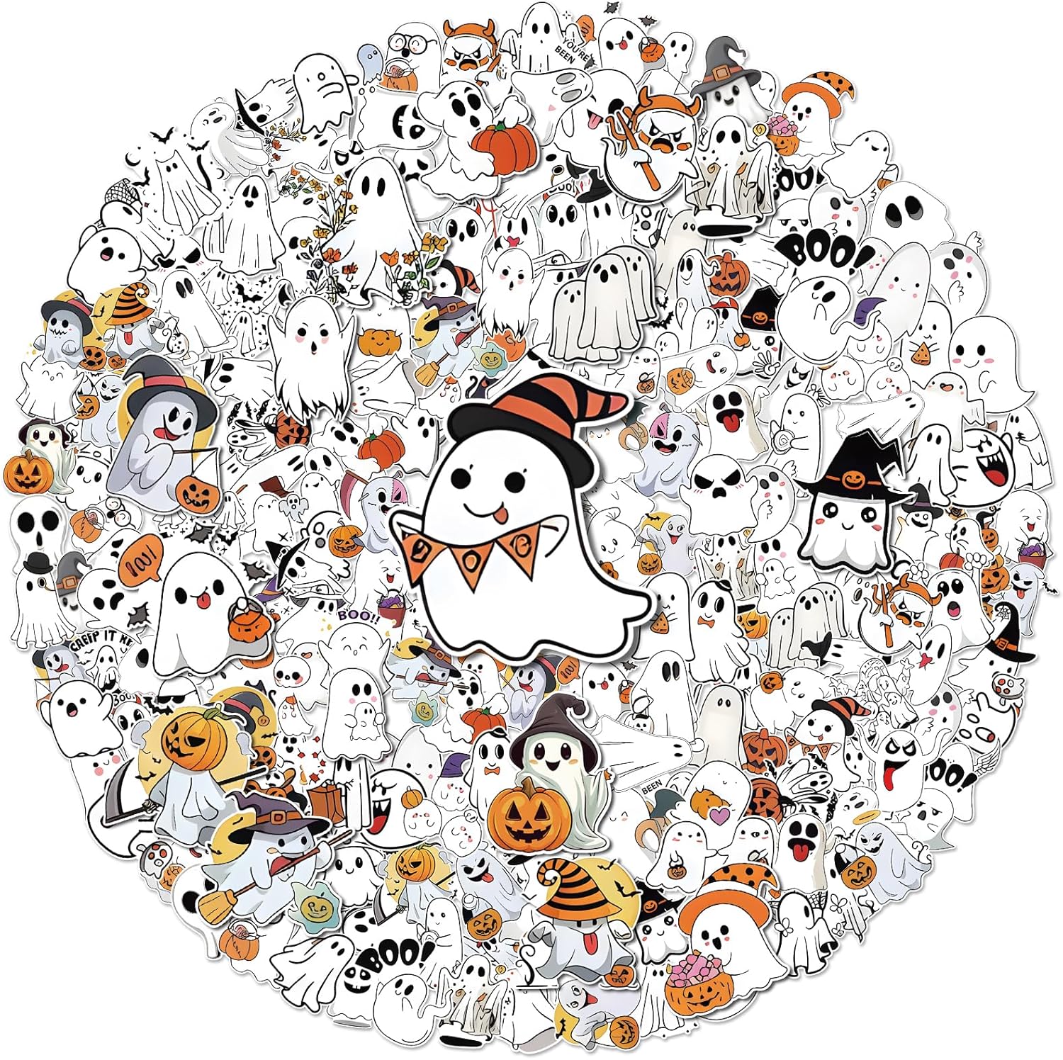 Amazon.com: Anwyll 300Pcs Halloween Stickers for Kids - Cute Halloween ...