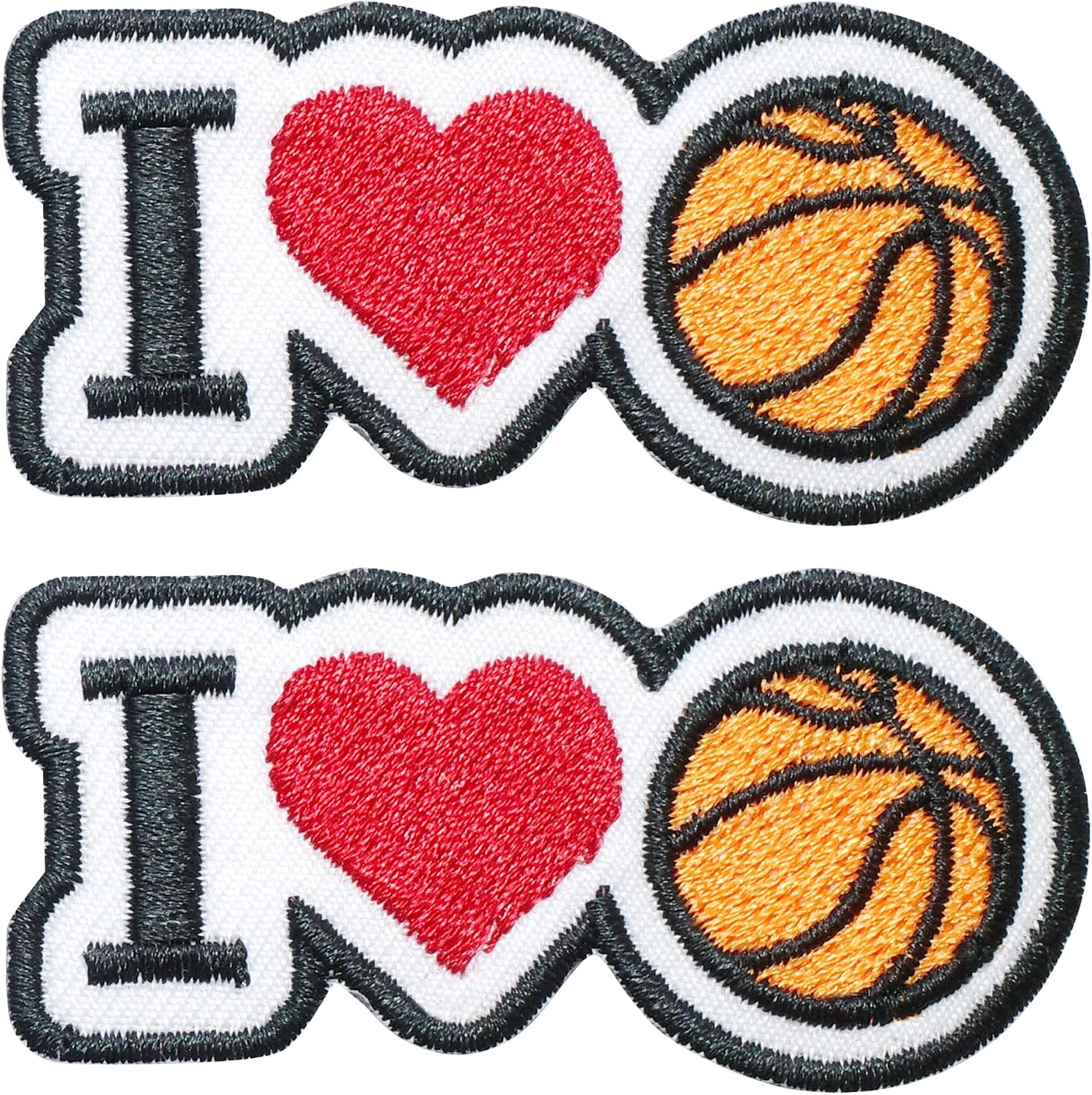 Amazon.com: Octory 2 PCS I Love Sports Patch Iron on for Clothing Saw ...