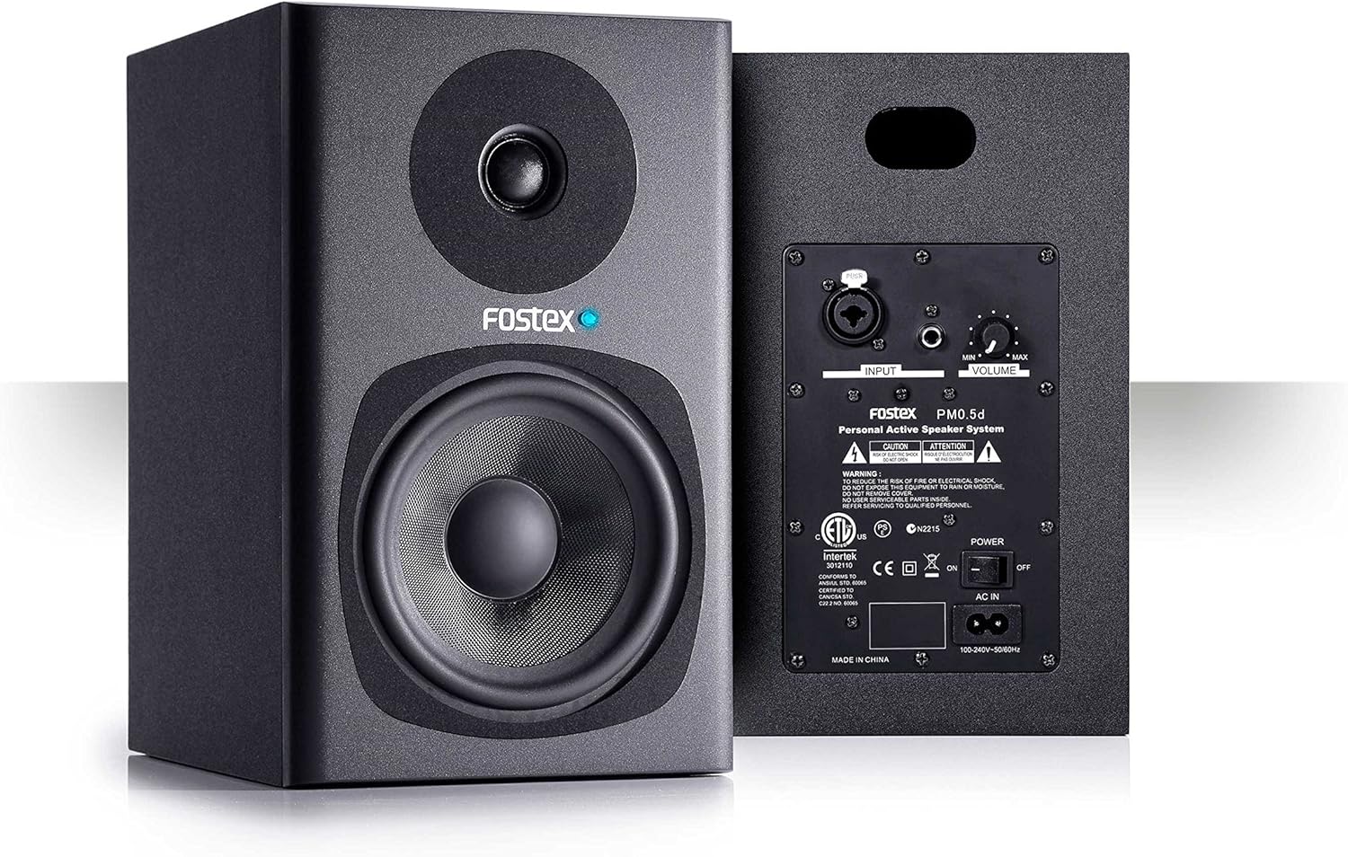 Fostex PM0.5d black Compact 2-way Studio Monitors : Amazon.co.uk ...