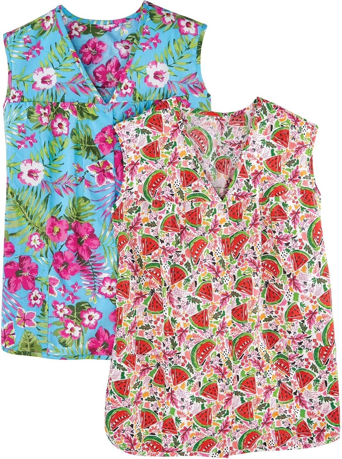 Amazon.com: Moondance 2-Pack Cobbler Aprons, Full Snap Front, Patch ...