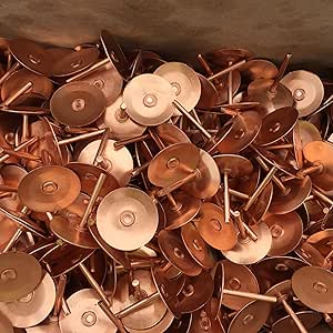 Copper Disc Rivet - Pack of 100 : Amazon.co.uk: DIY & Tools