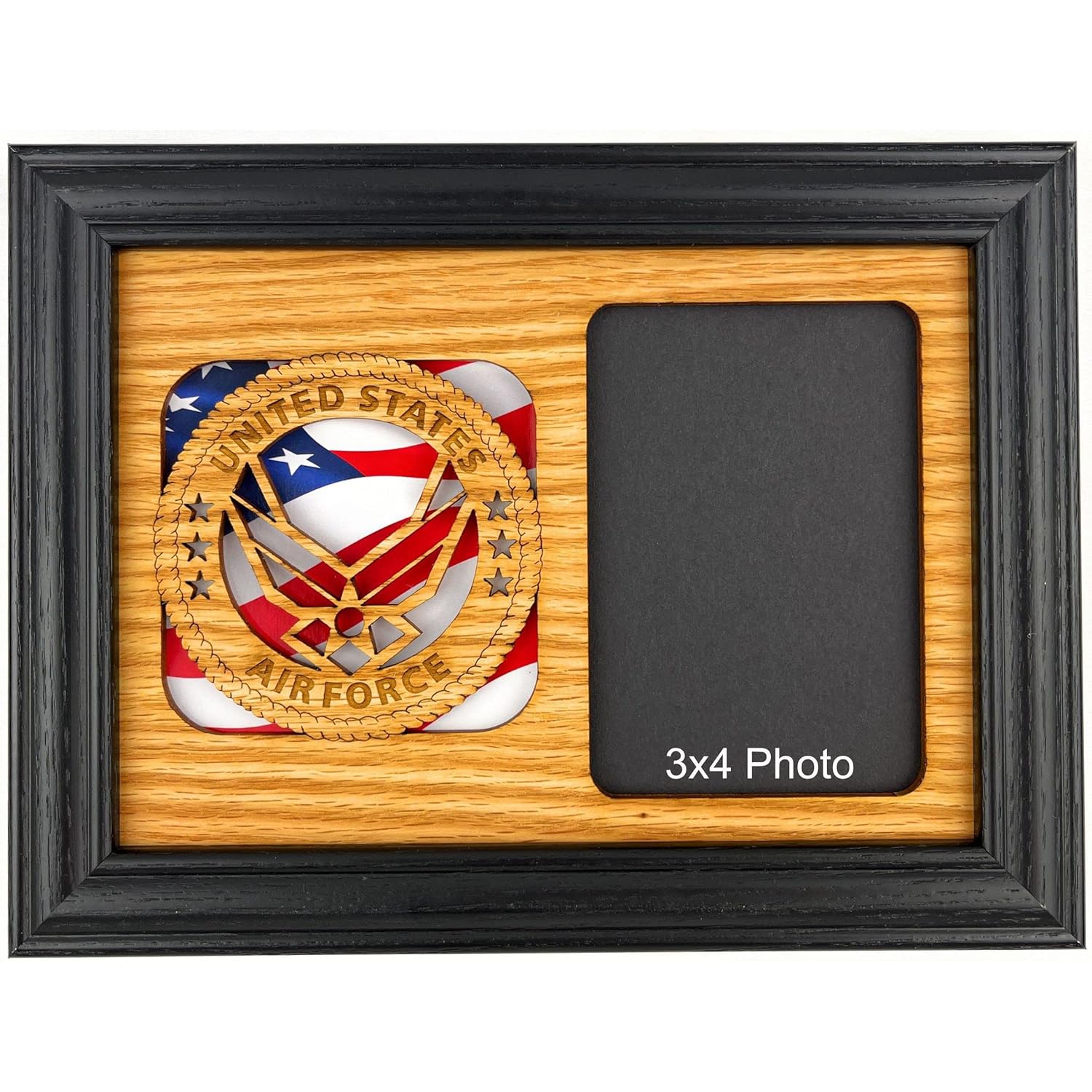 Amazon.com: US Air Force Picture Frame (5x7 frame [holds 3x4 photo ...