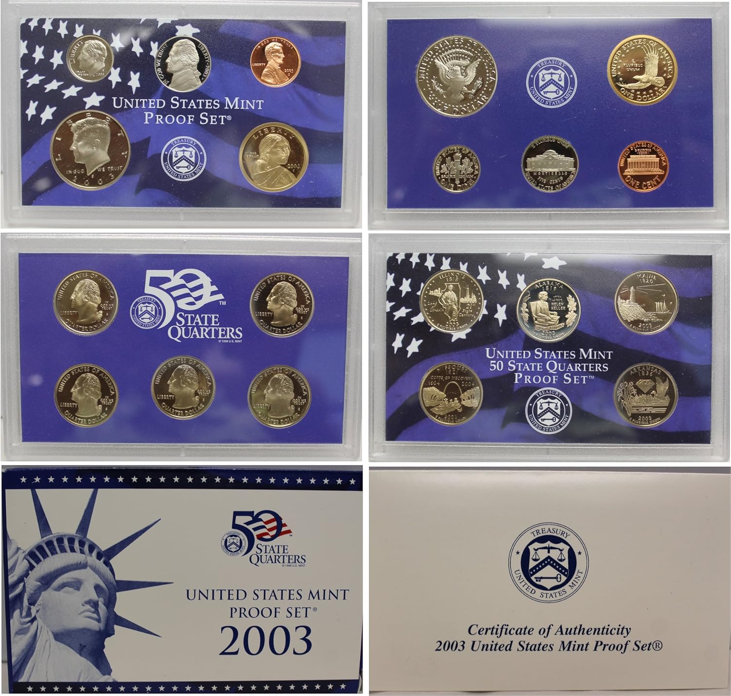 2003 S US Mint Proof Set OGP at Amazon's Collectible Coins Store