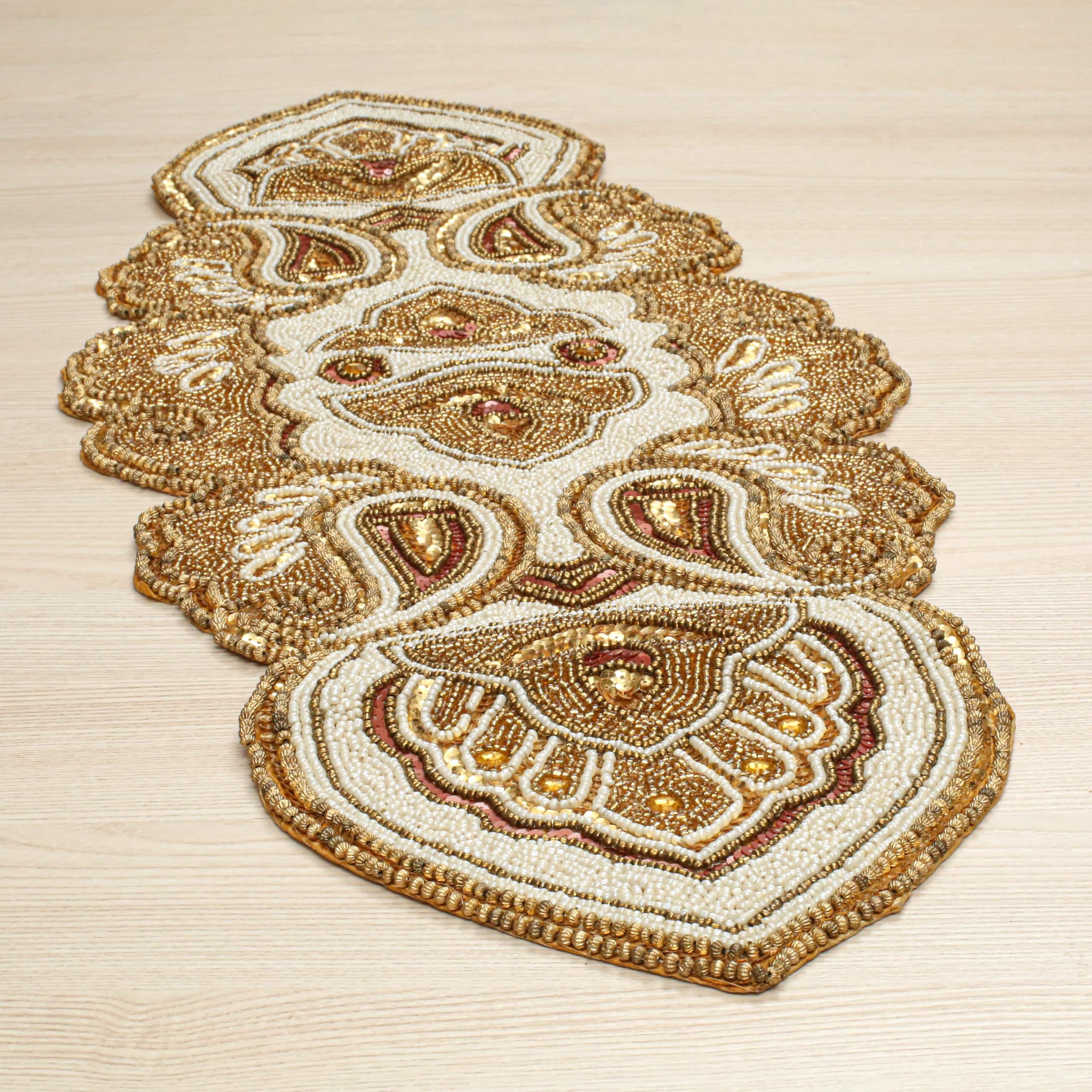 Gold Beaded Table Runner Wholesale Acrylic Table Runner Making Every