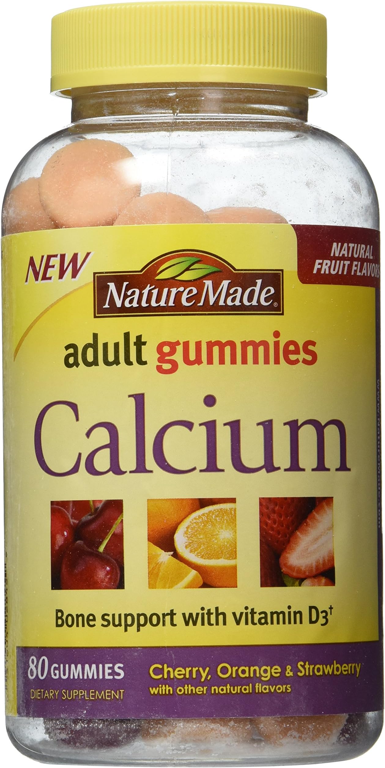 Amazon.com: Nature Made Calcium Adult Gummies, 80 Count (Pack of 3 ...